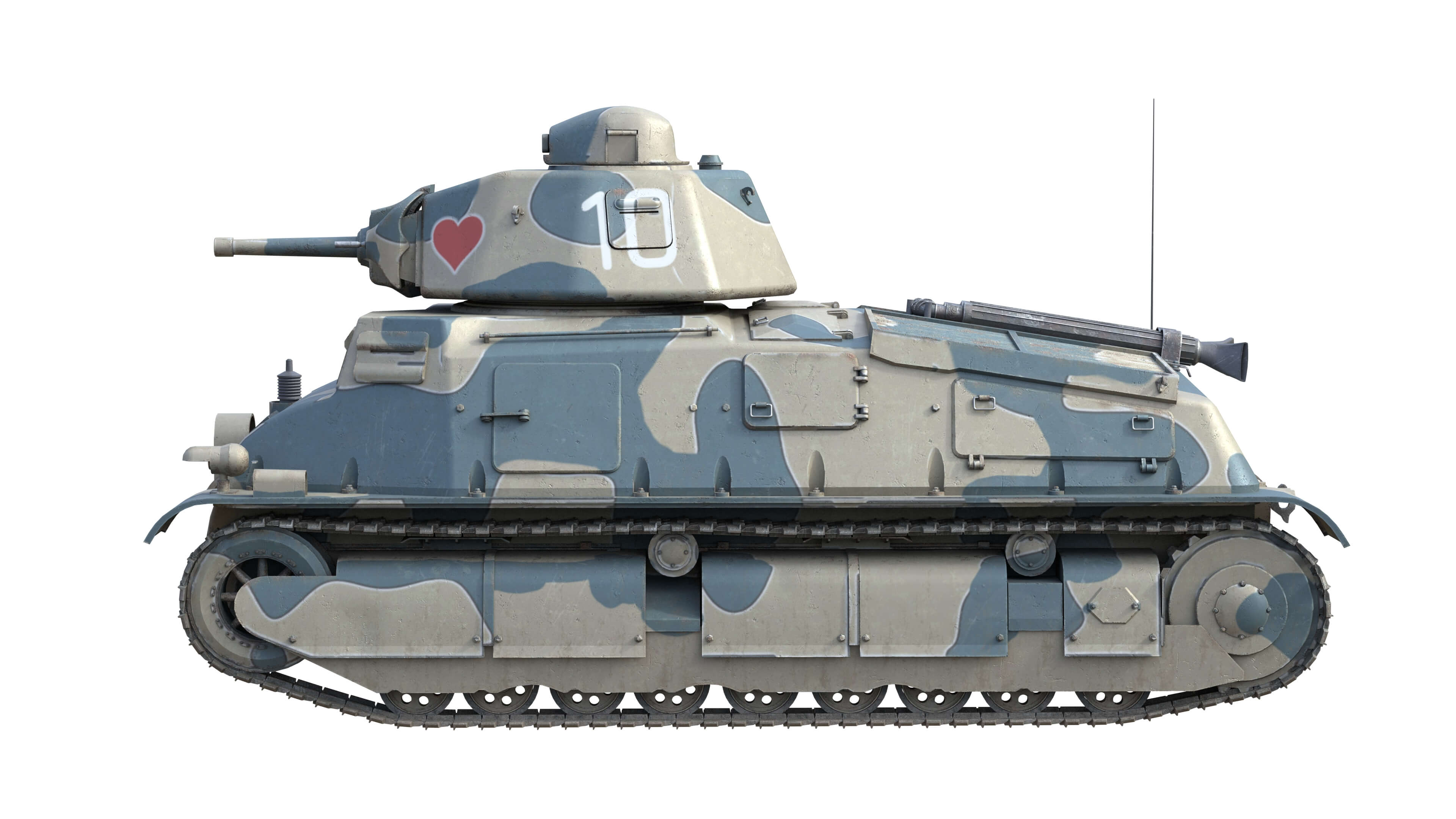 SOMUA S35 Cavalry Tank - 3D Model by 3dstudio