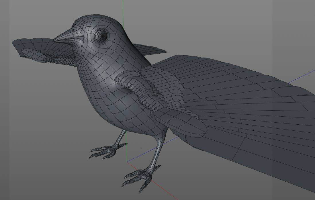 Sparrow - 3D Model by 3dstudio