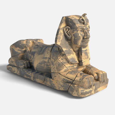 Sphinx Statue 2 - 3D Model by 3dstudio