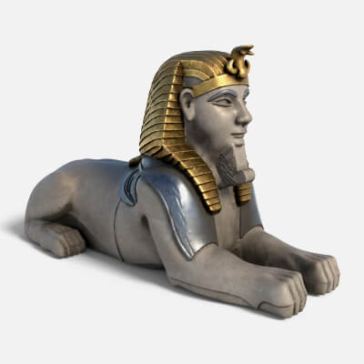 Sphinx Statue - 3D Model by 3dstudio