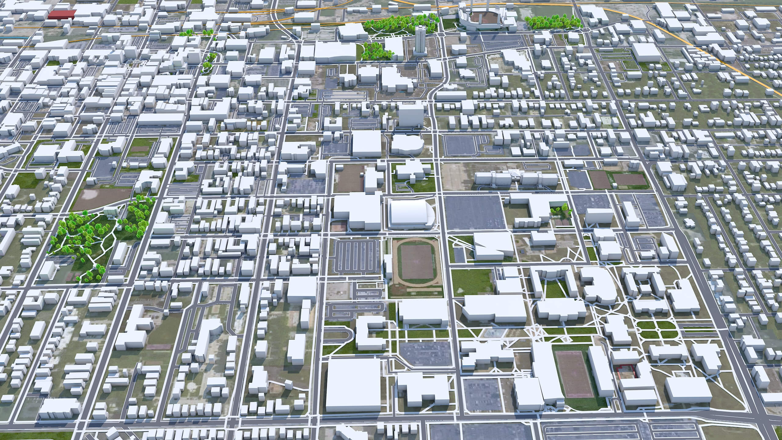 Springfield, Missouri USA 30km - 3D Model by 3dstudio