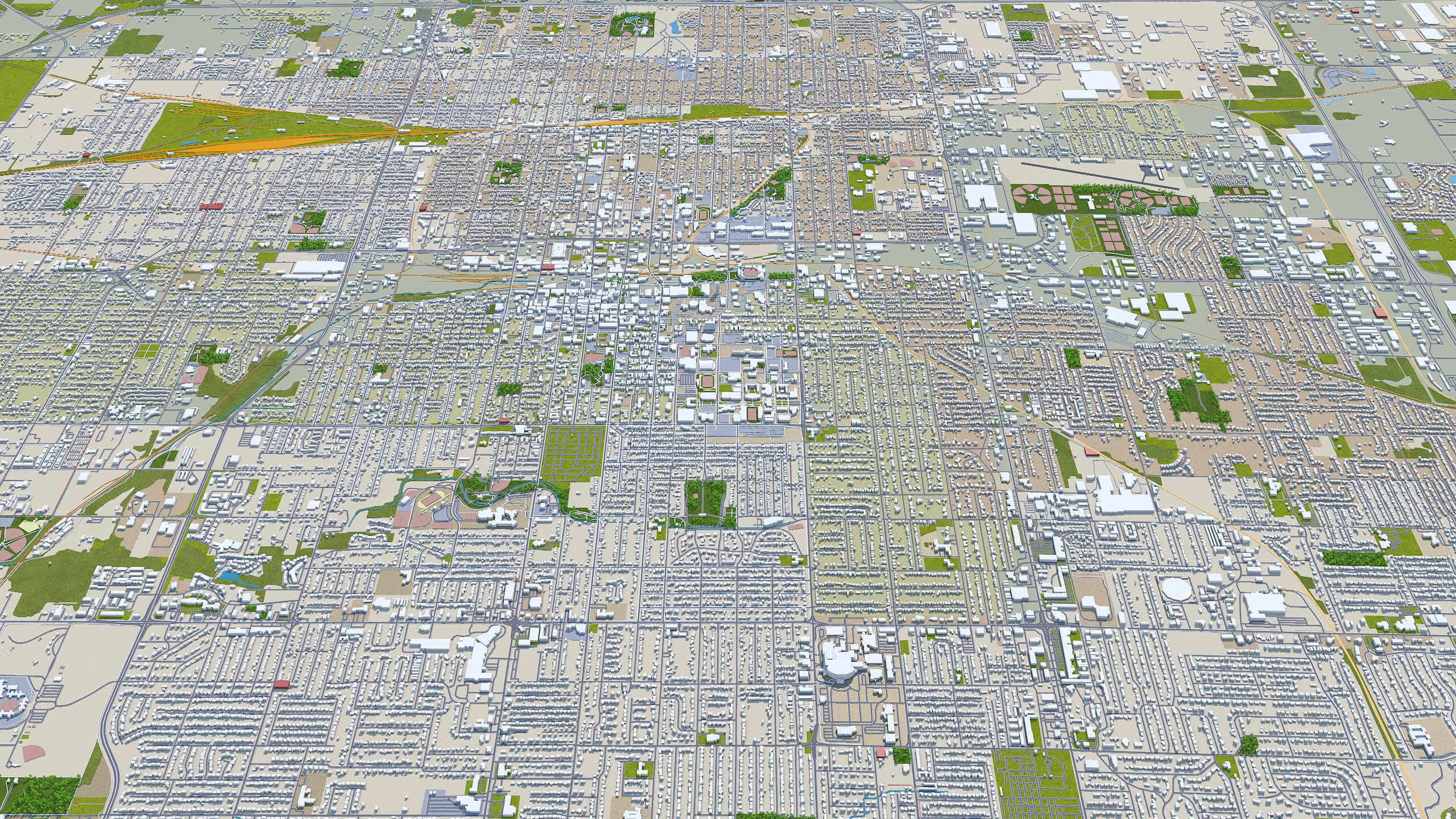 Springfield, Missouri USA 30km - 3D Model by 3dstudio
