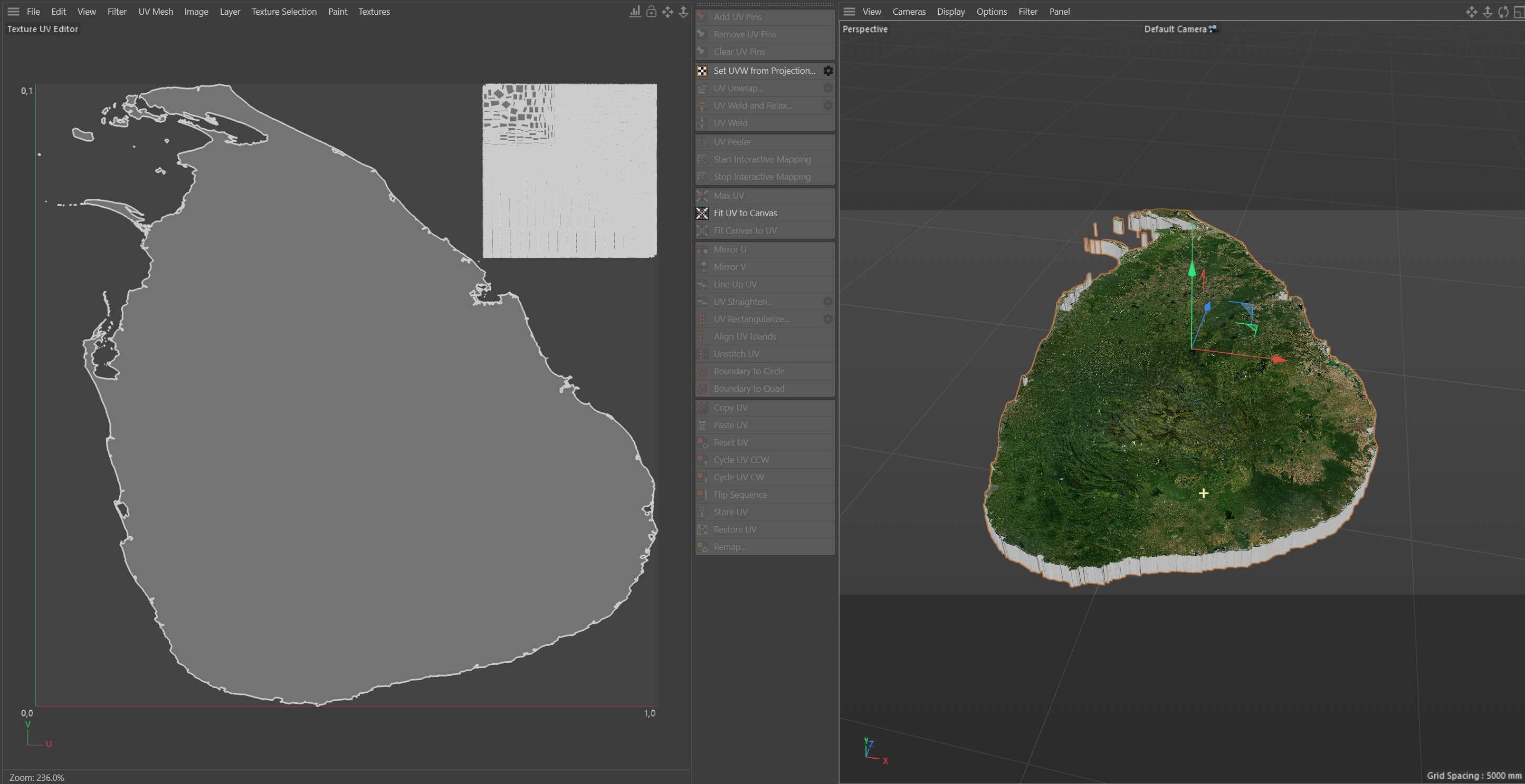 Sri Lanka Terrain Map - 3D Model by 3dstudio
