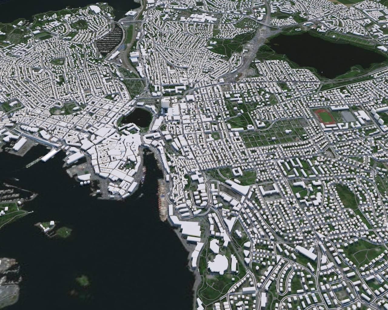 Stavanger Norway - 3D Model by 3dstudio