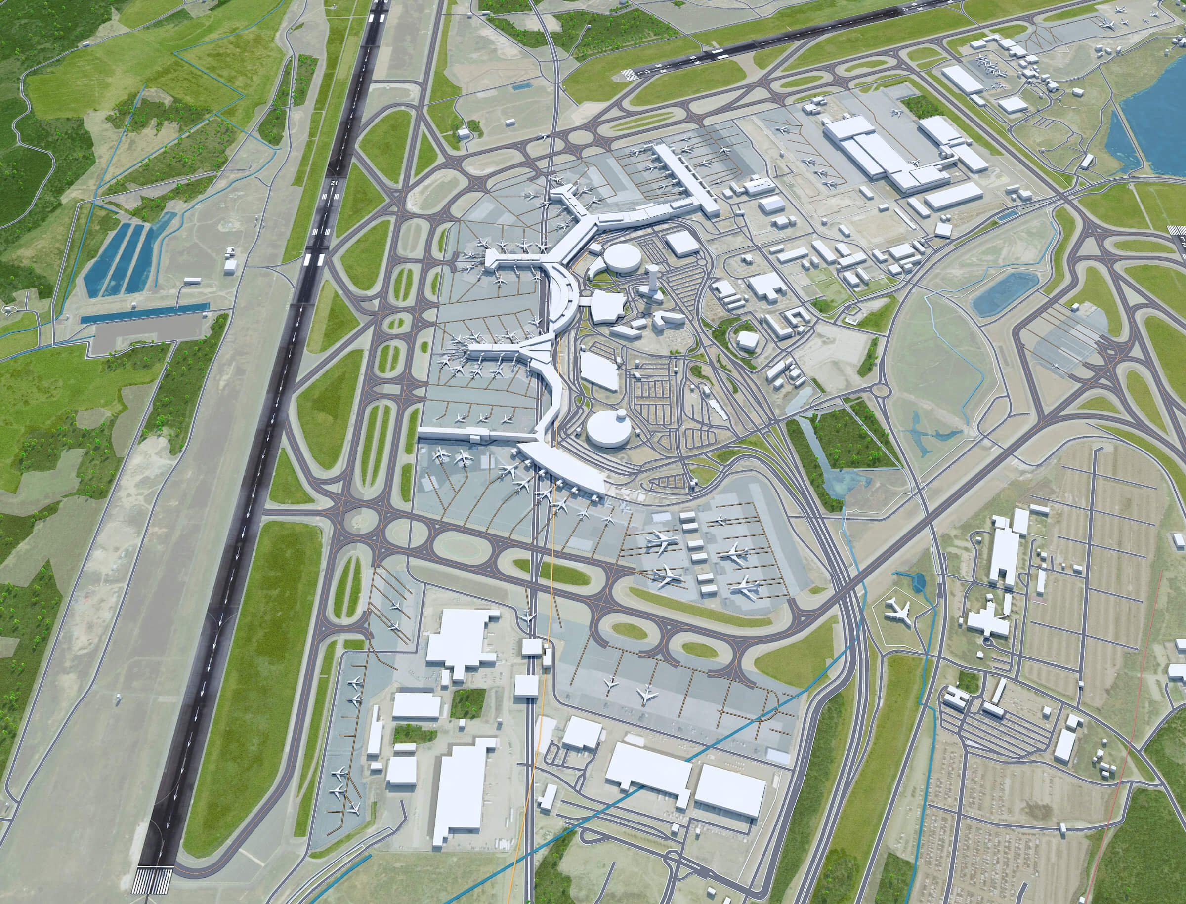 Stockholm Arlanda Airport - 3D Model by 3dstudio