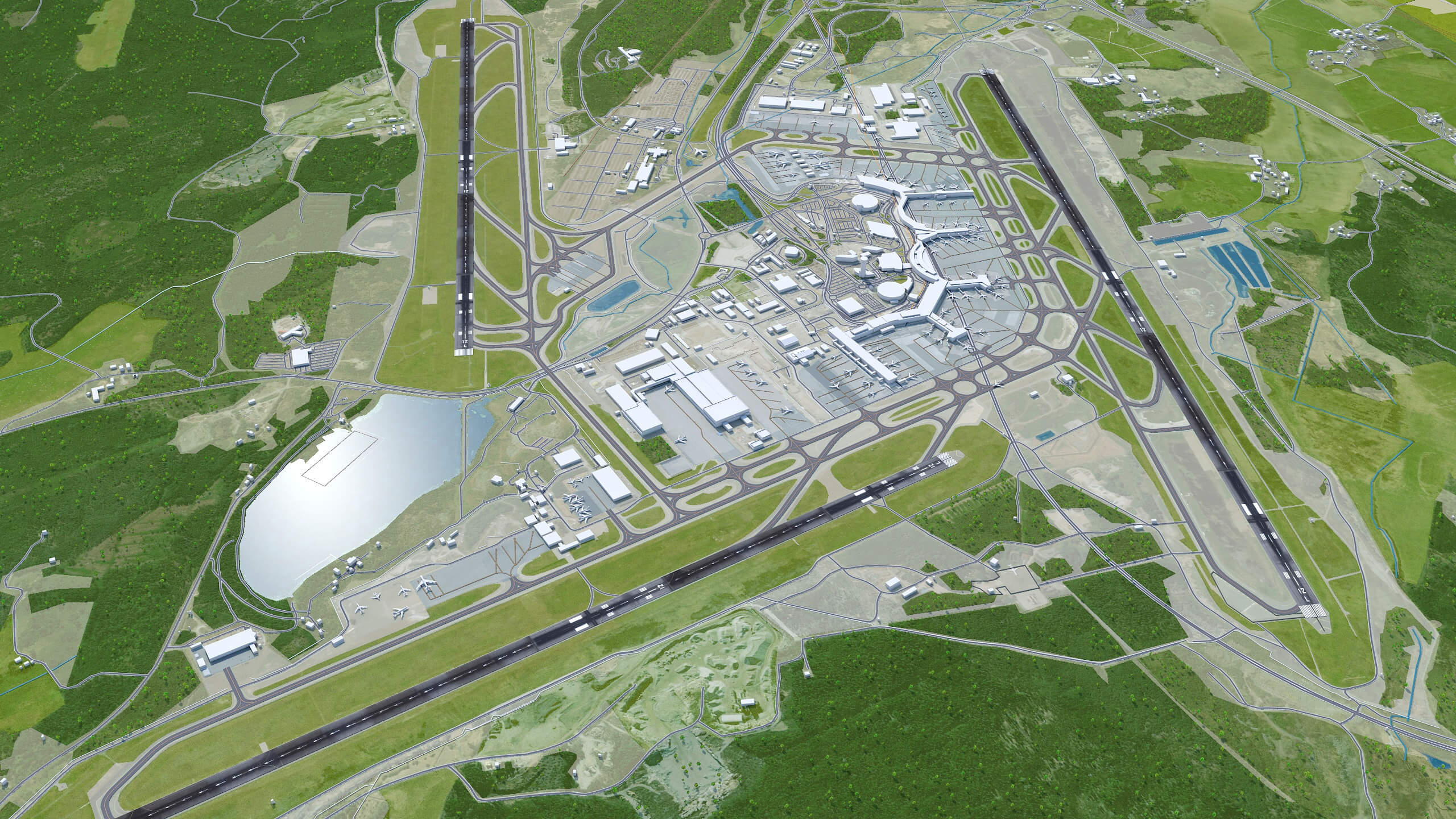 Stockholm Arlanda Airport - 3D Model by 3dstudio