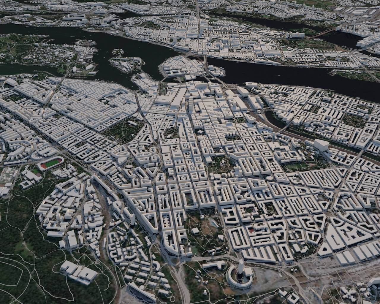 Stockholm Sweden - 3D Model by 3dstudio