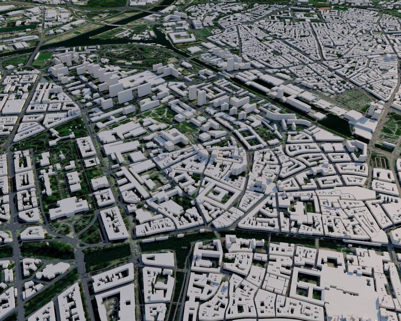 Strasbourg France - 3D Model by 3dstudio