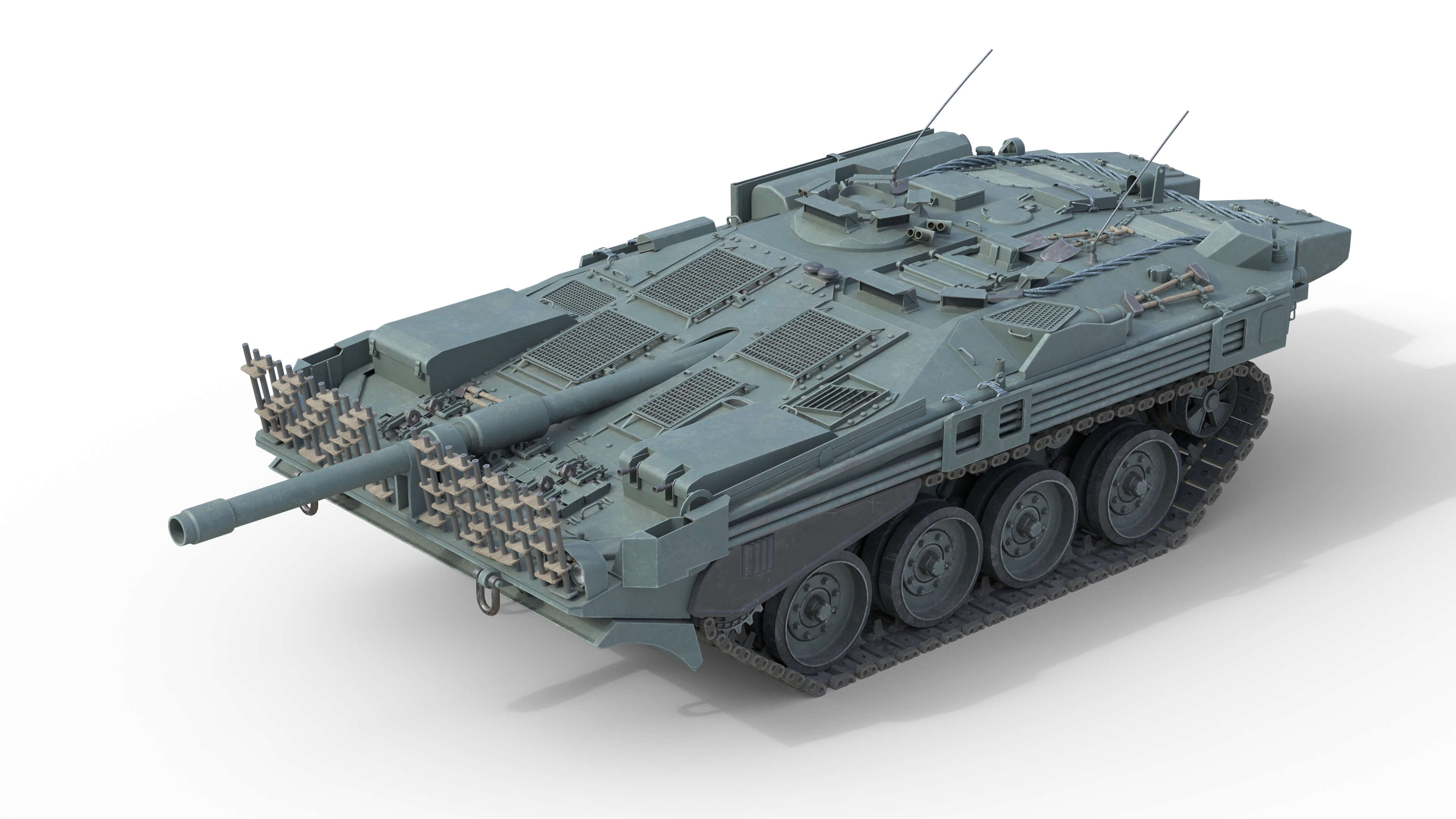 Stridsvagn 103 Main Battle Tank - 3D Model by 3dstudio
