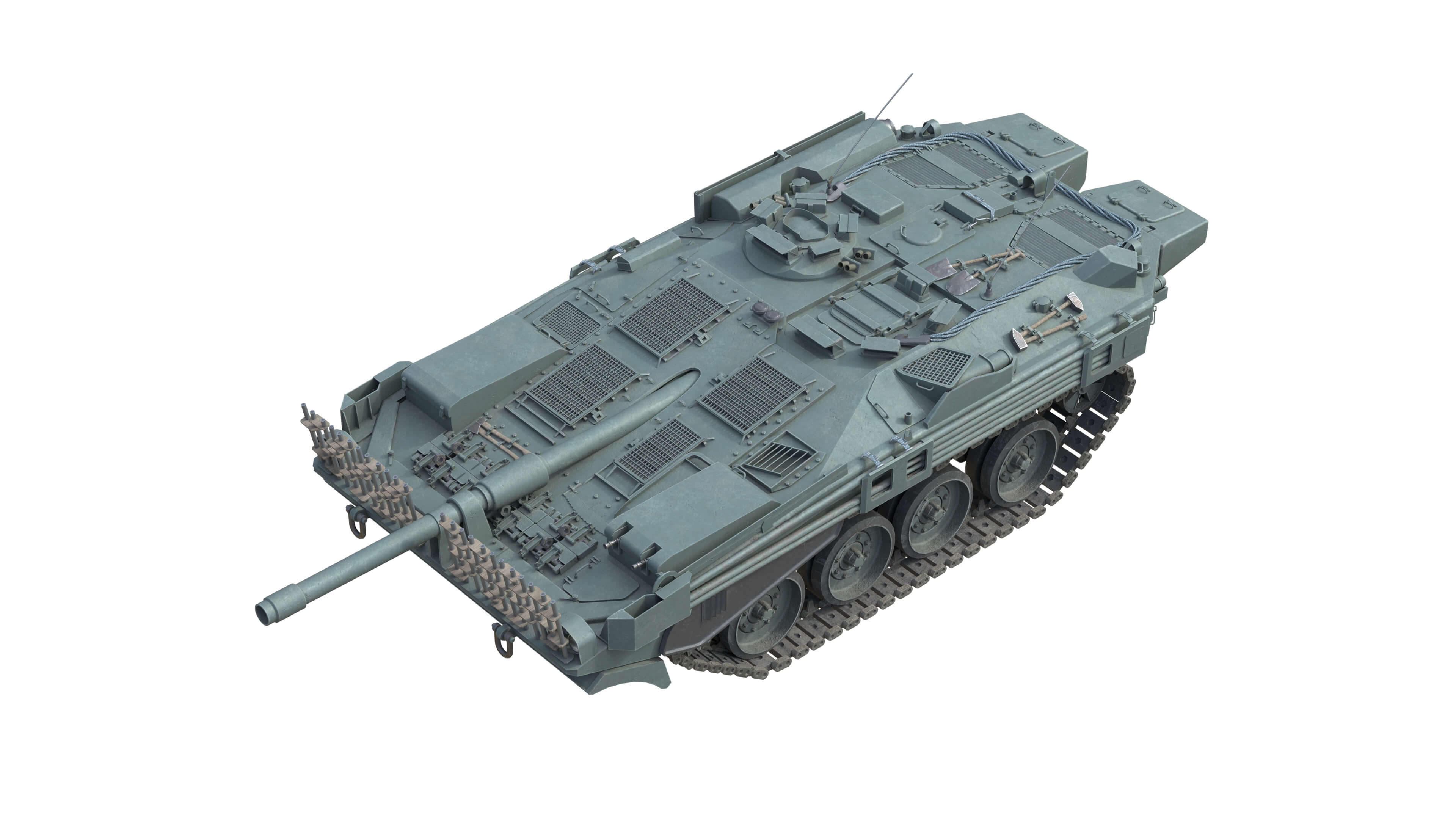 Stridsvagn 103 Main Battle Tank - 3D Model by 3dstudio