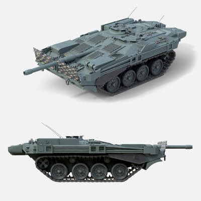 Stridsvagn 103 Main Battle Tank - 3D Model by 3dstudio