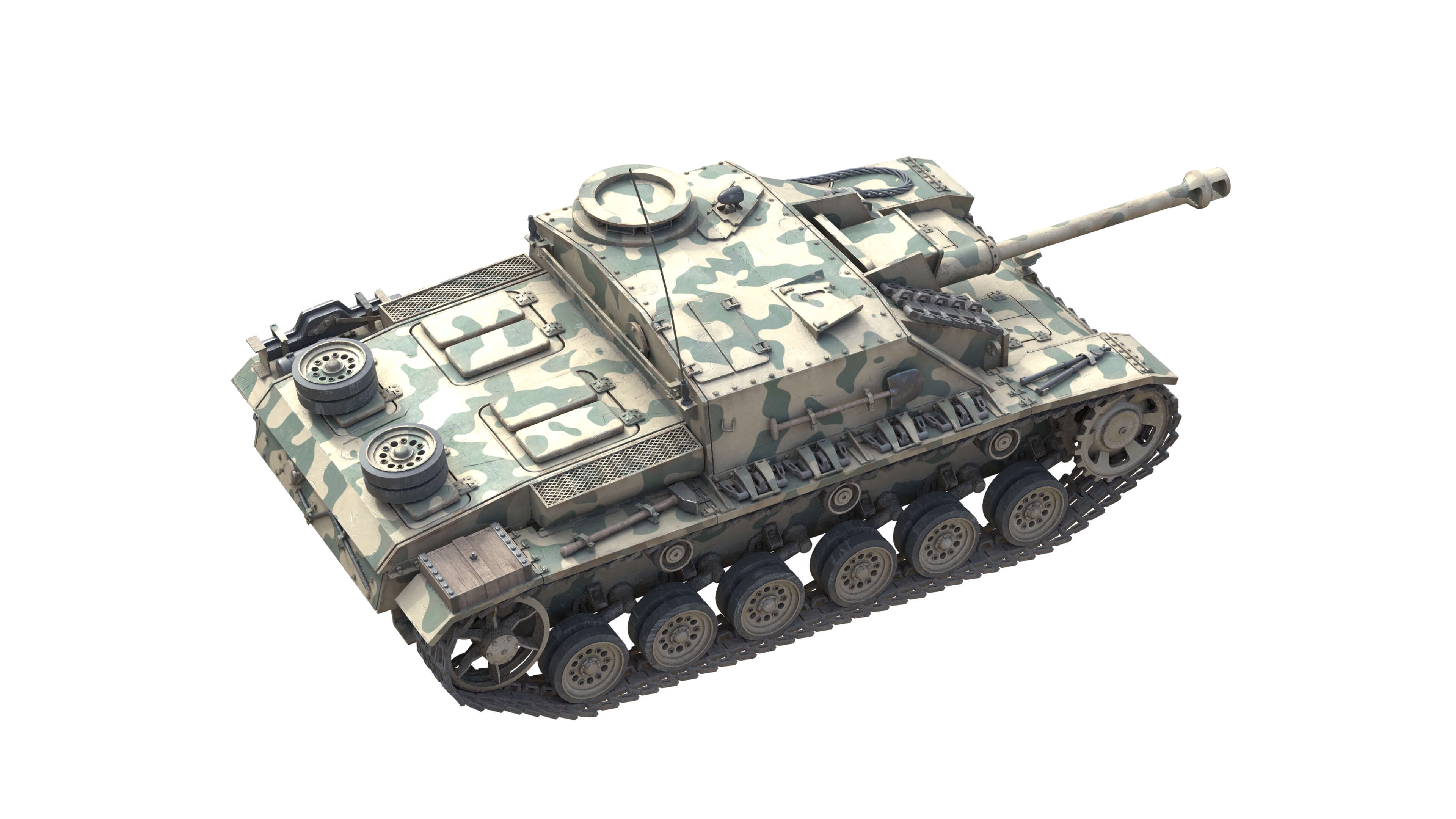 Sturmgeschutz III Assault Gun - 3D Model by 3dstudio