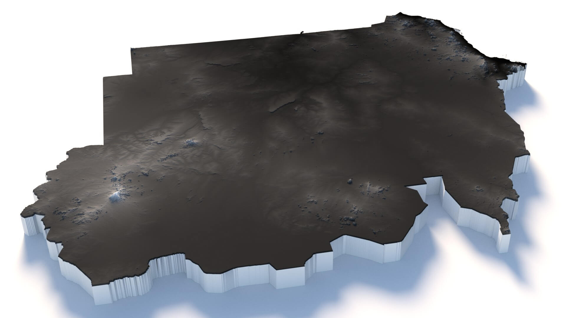 Sudan Terrain Map - 3D Model by 3dstudio