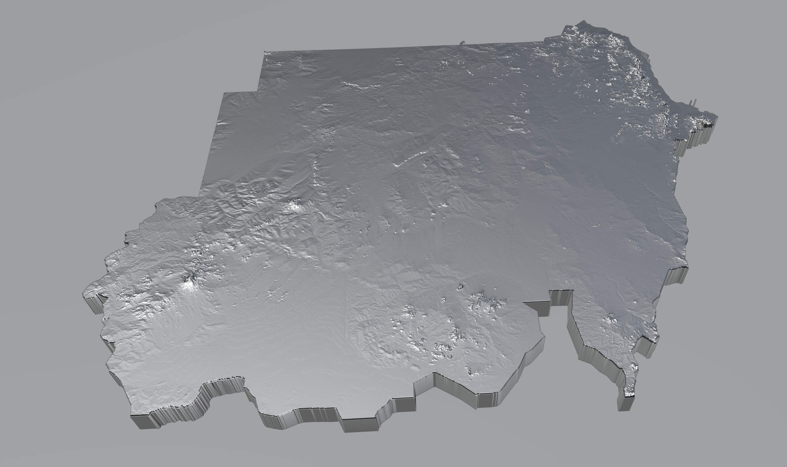 Sudan Terrain Map - 3D Model by 3dstudio