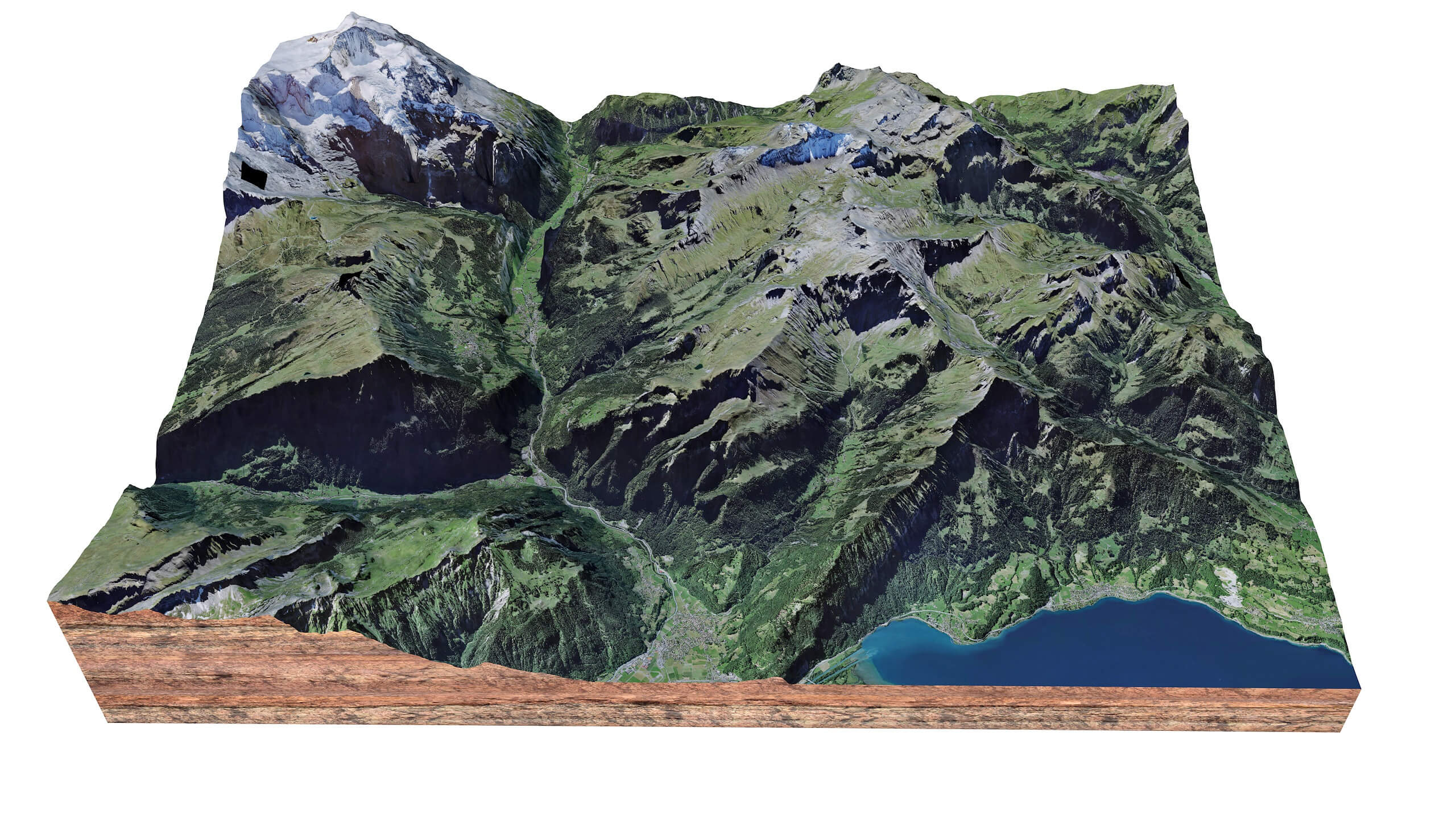 Sulegg Alps Switzerland Terrain 3D Model by 3dstudio