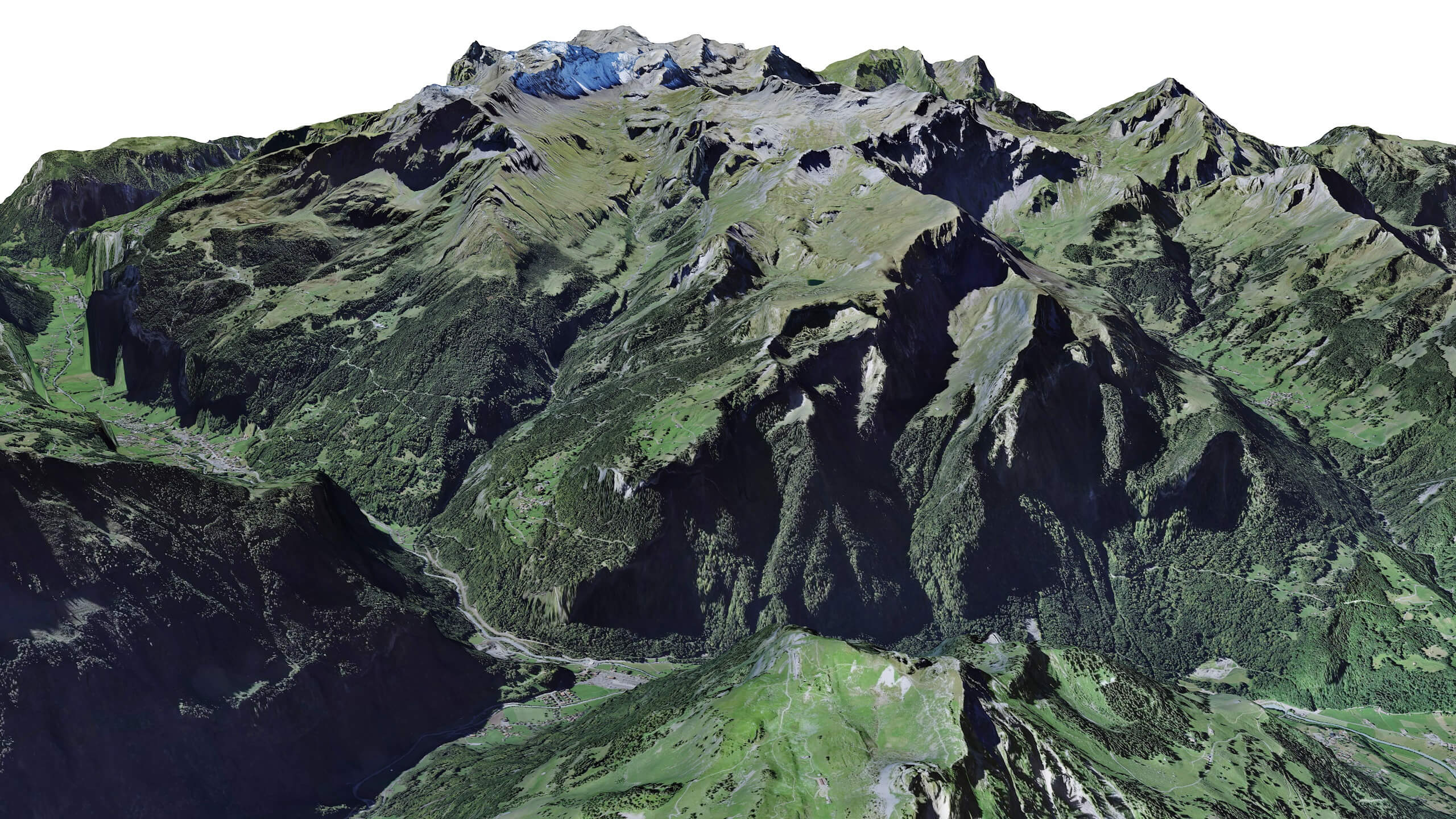 Sulegg Alps Switzerland Terrain 3D Model by 3dstudio