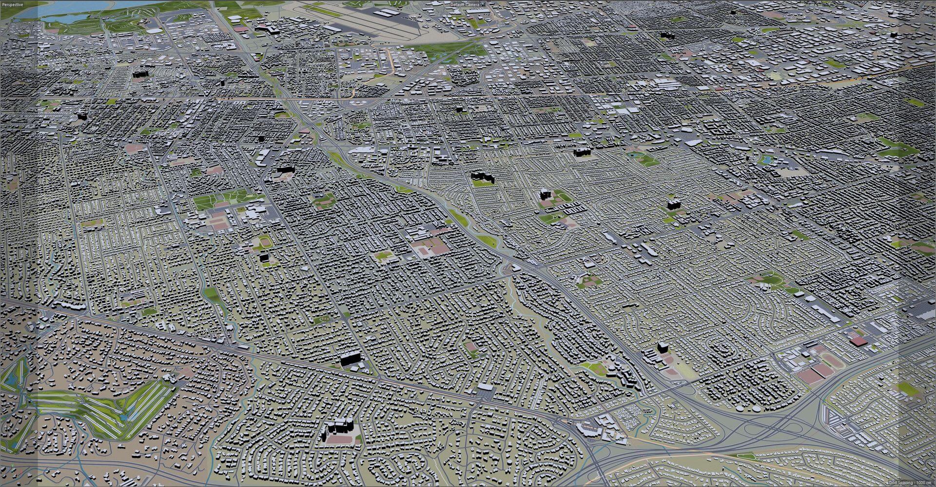 Sunnyvale, California USA 20km - 3D Model by 3dstudio