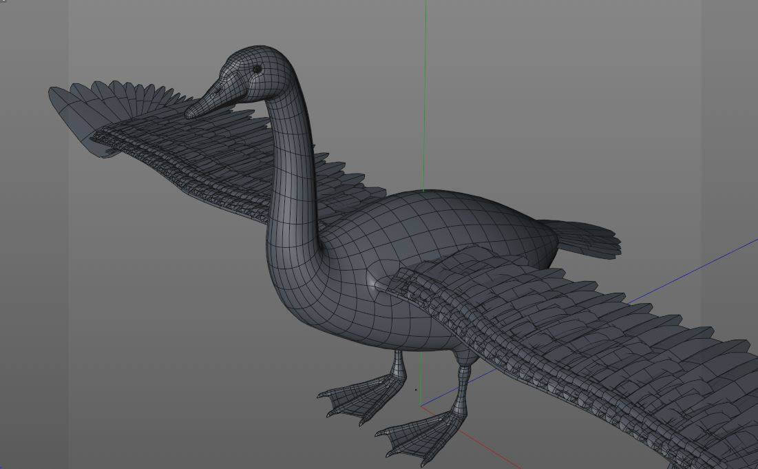 Swan - 3D Model by 3dstudio