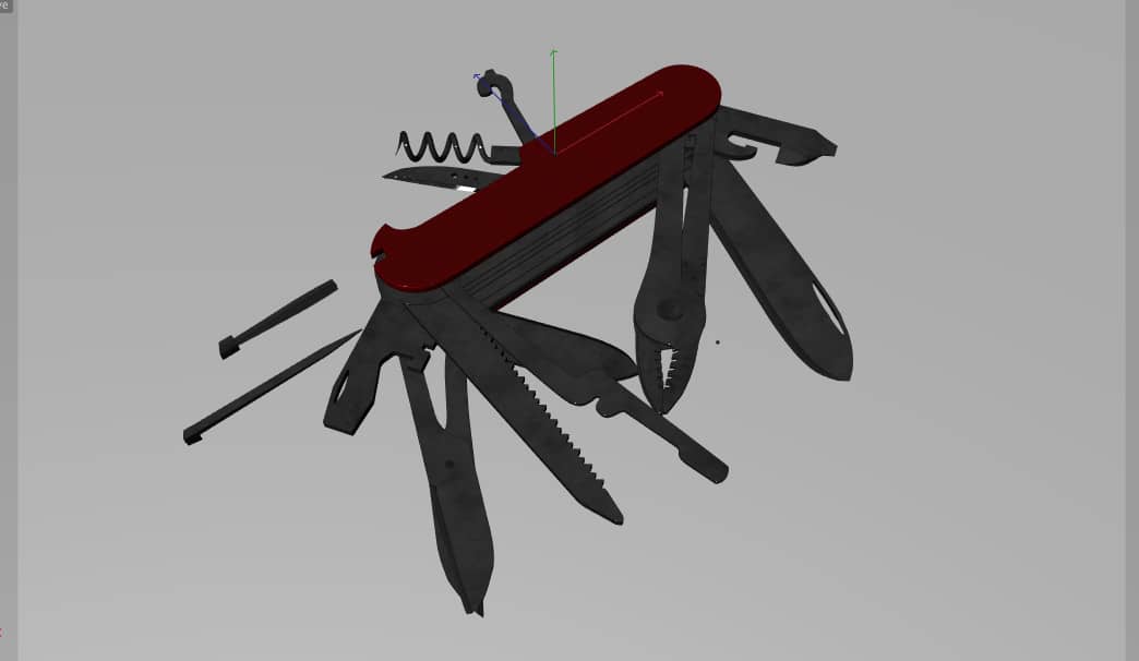 Swiss Army Knife - 3D Model by 3dstudio