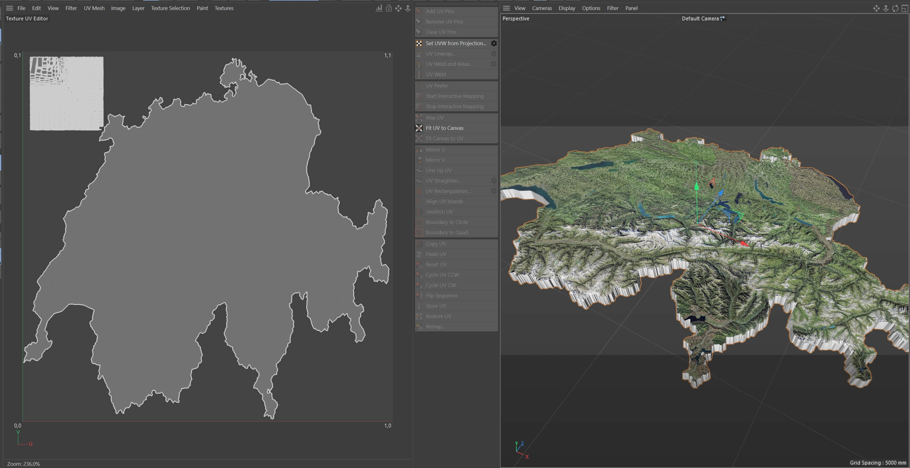 Switzerland Terrain Map - 3D Model by 3dstudio