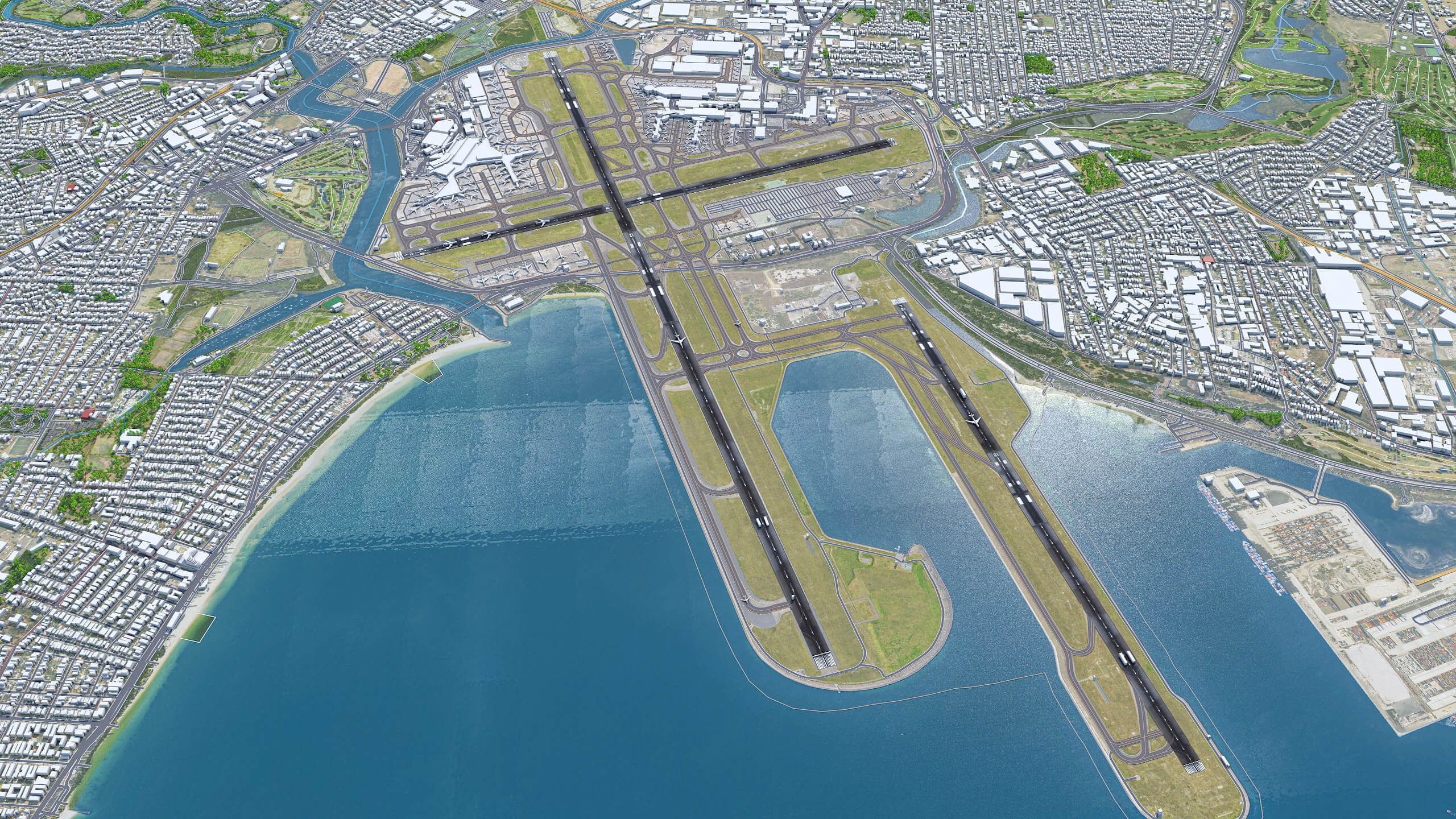 Sydney Airport - 3D Model by 3dstudio