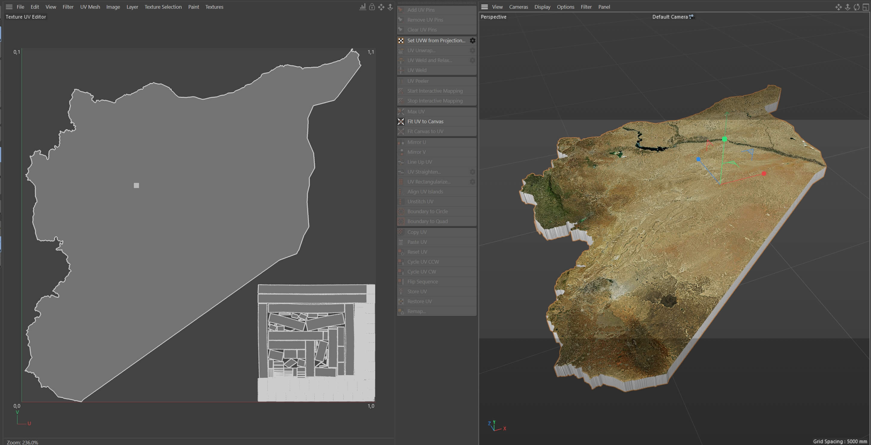 Syria Terrain Map - 3D Model by 3dstudio