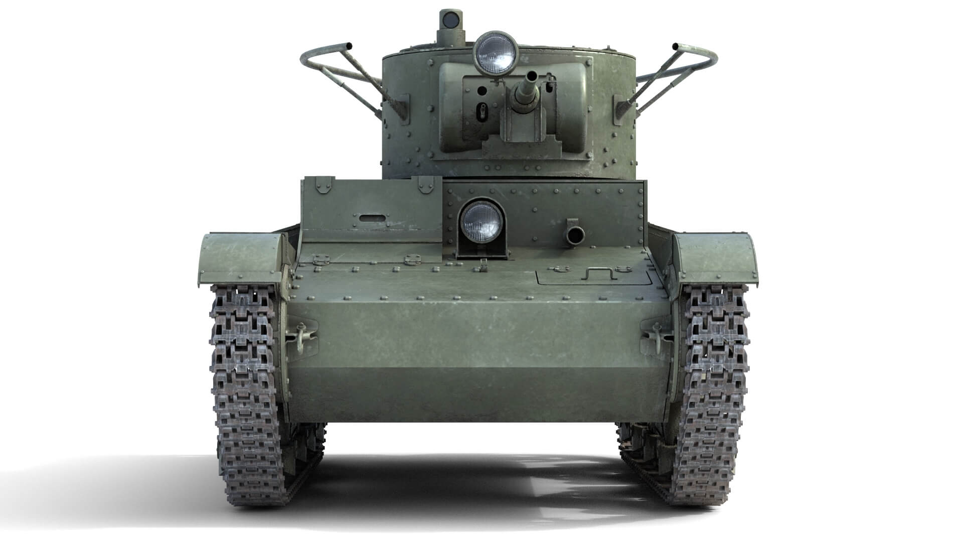 T 26 Soviet Tank - 3D Model by 3dstudio