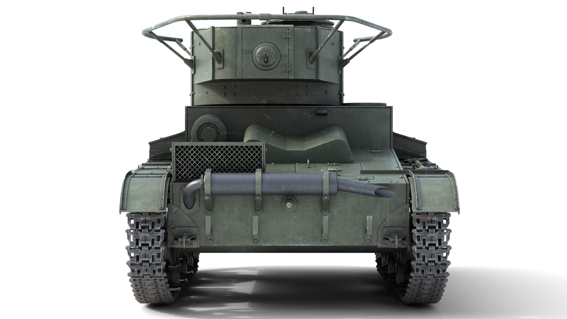 T 26 Soviet Tank - 3D Model by 3dstudio