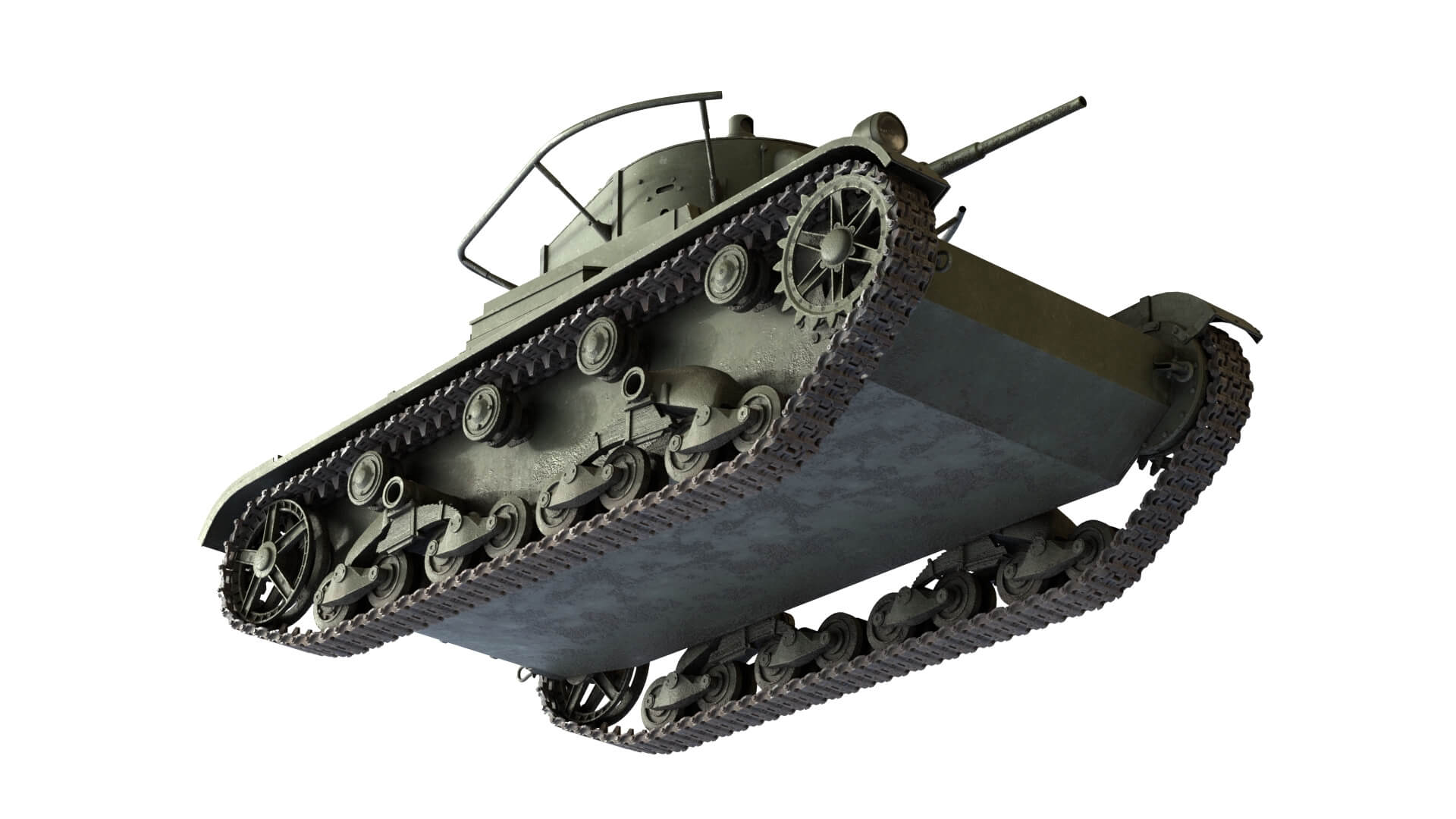 T 26 Soviet Tank - 3D Model by 3dstudio