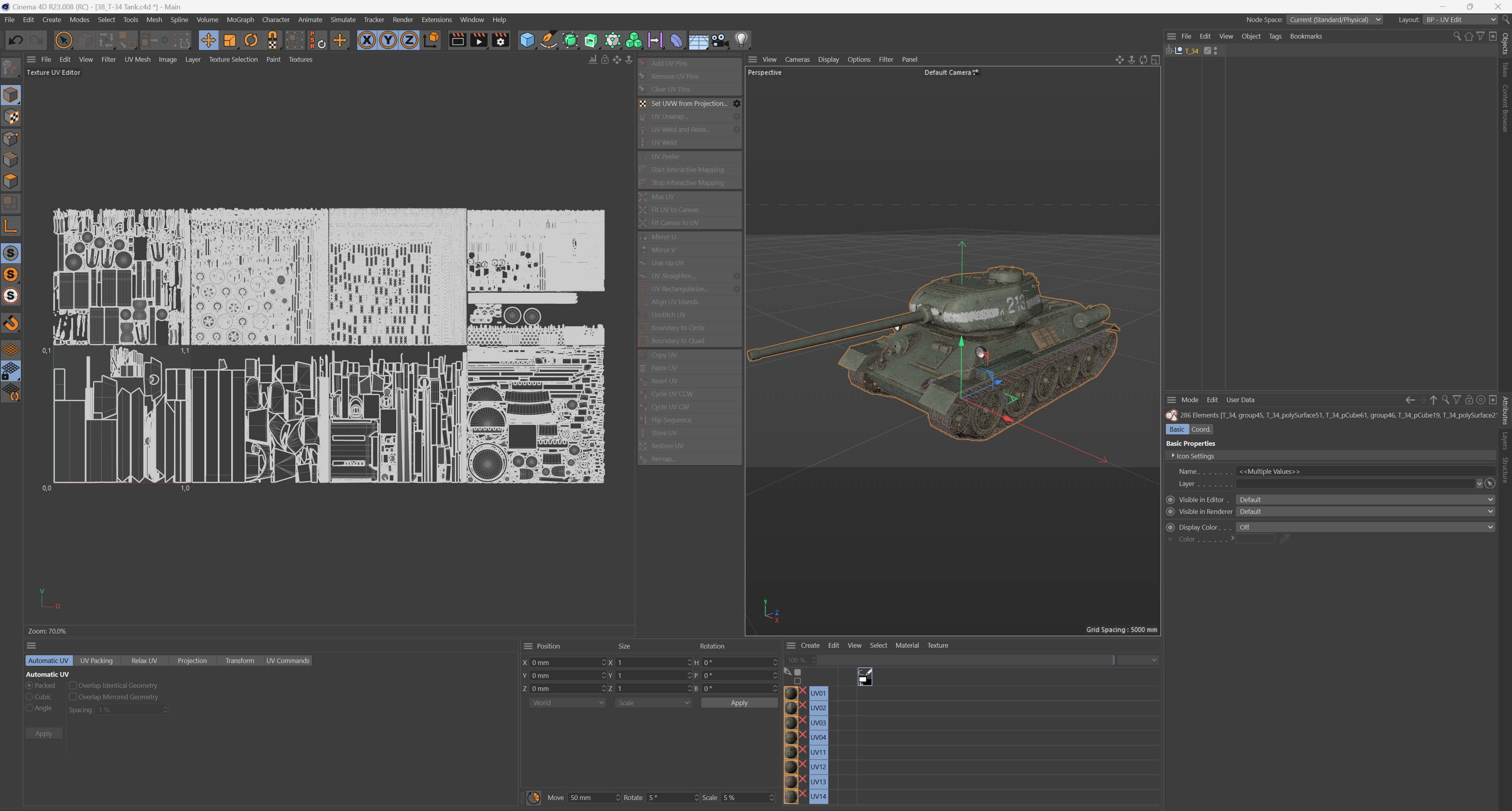 T 34 Soviet Medium Tank Model by 3dstudio