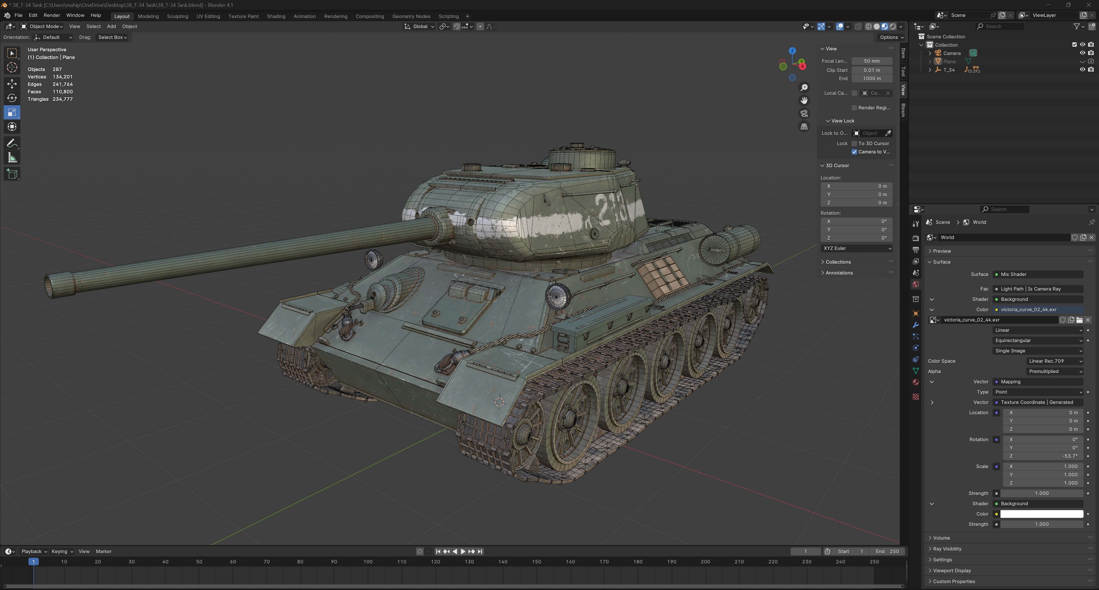 T 34 Soviet Medium Tank Model by 3dstudio