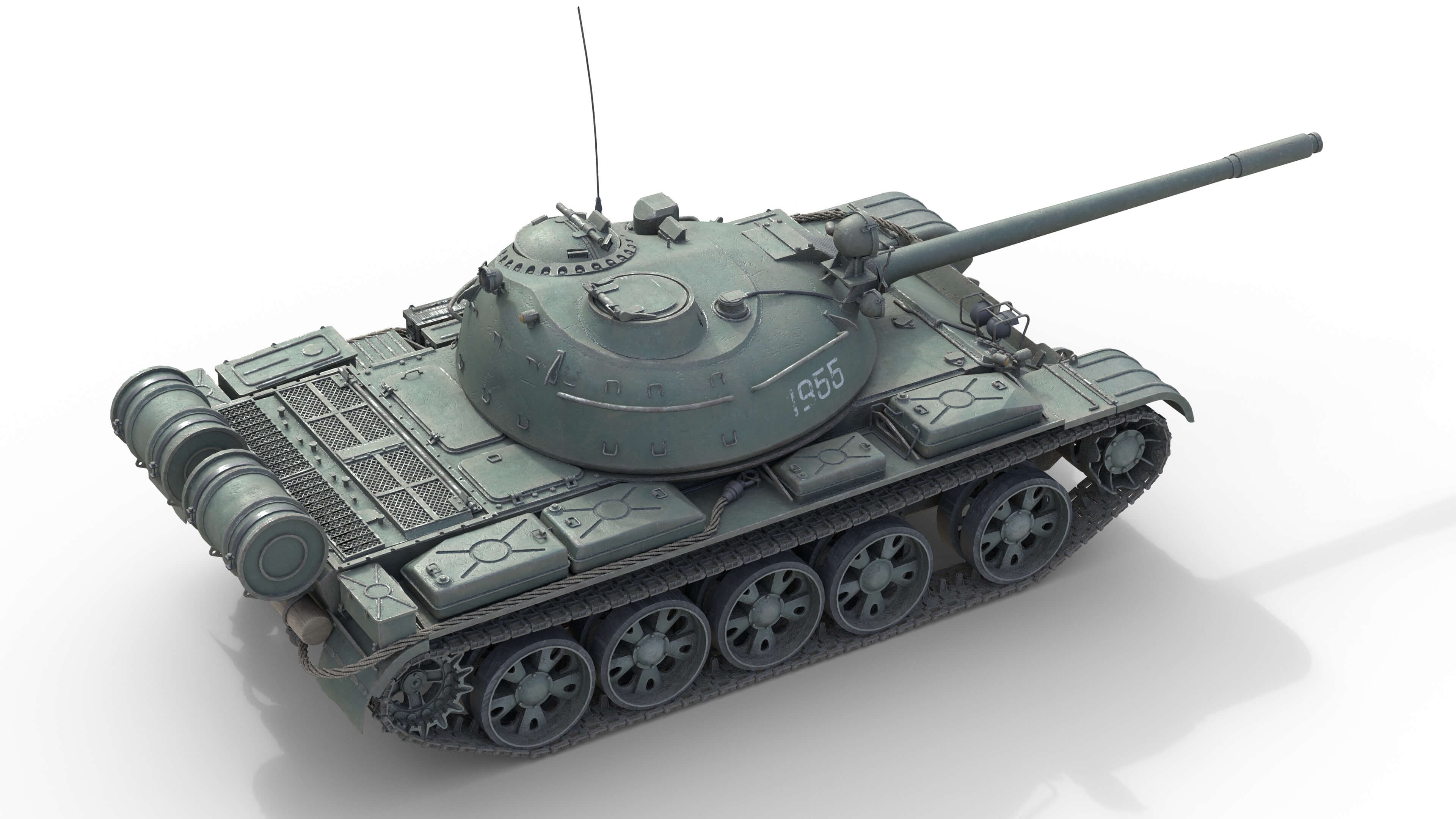 T 55 Main Battle Tank - 3D Model by 3dstudio