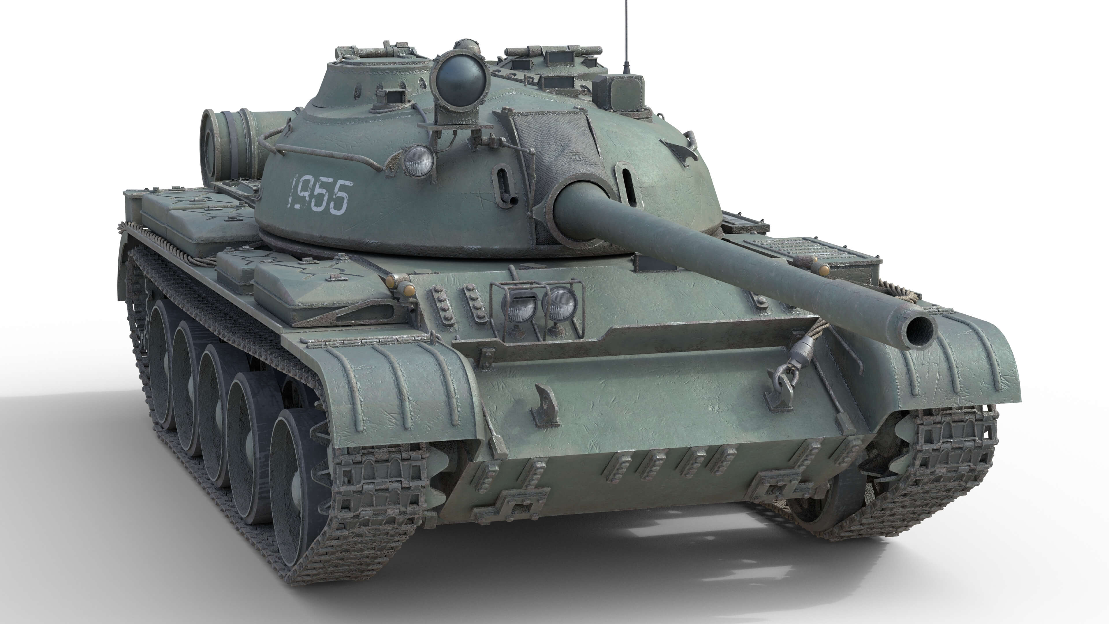 T 55 Main Battle Tank - 3D Model by 3dstudio