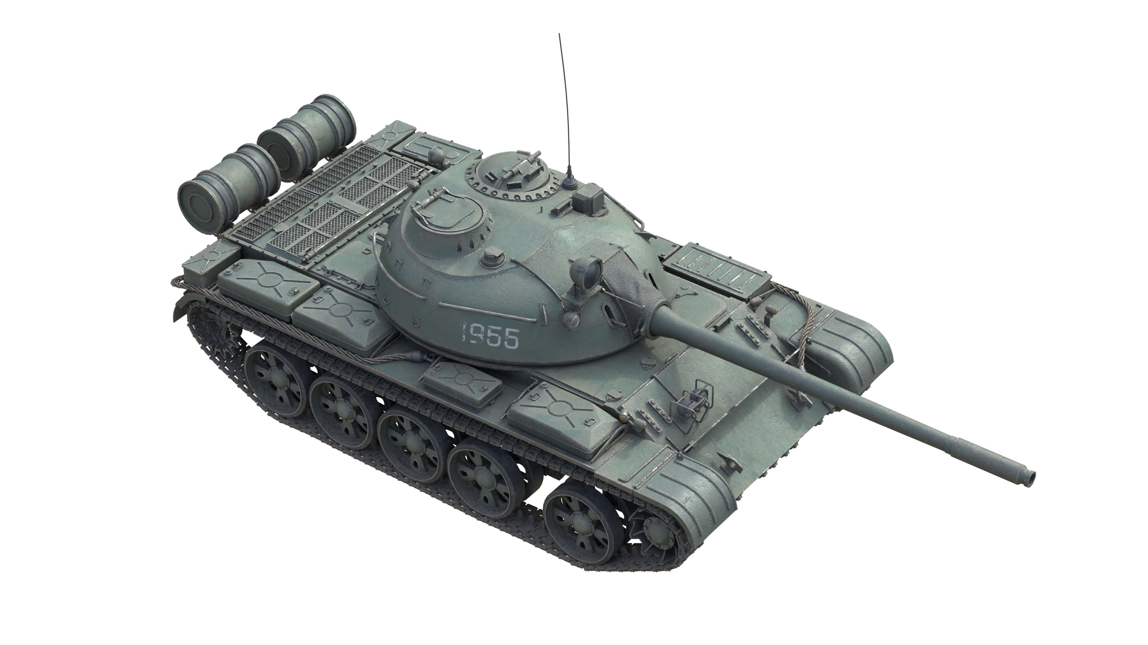 T 55 Main Battle Tank - 3D Model by 3dstudio