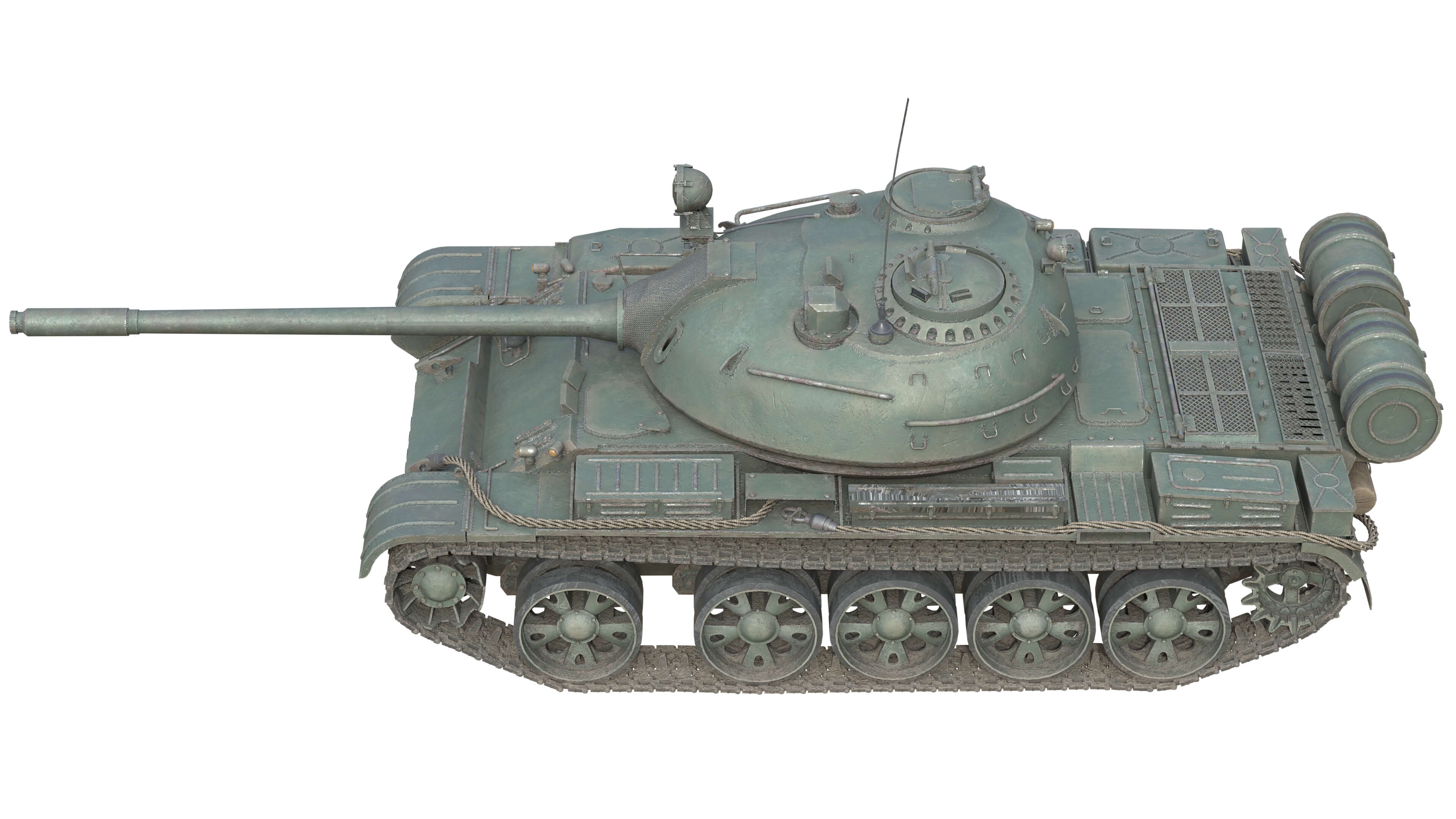 T 55 Main Battle Tank - 3D Model by 3dstudio