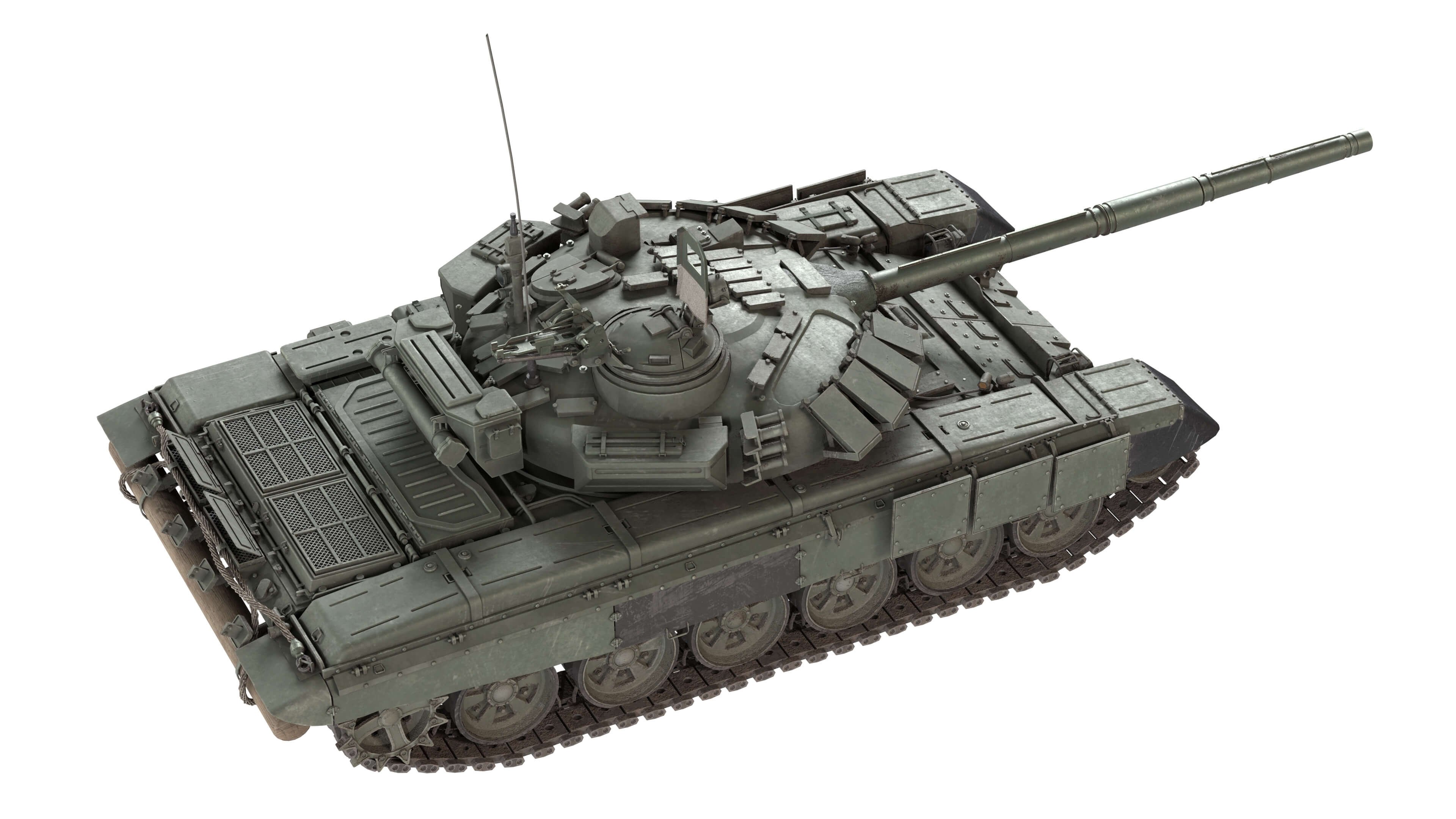 T 72 B3 Main Battle Tank - 3D Model by 3dstudio