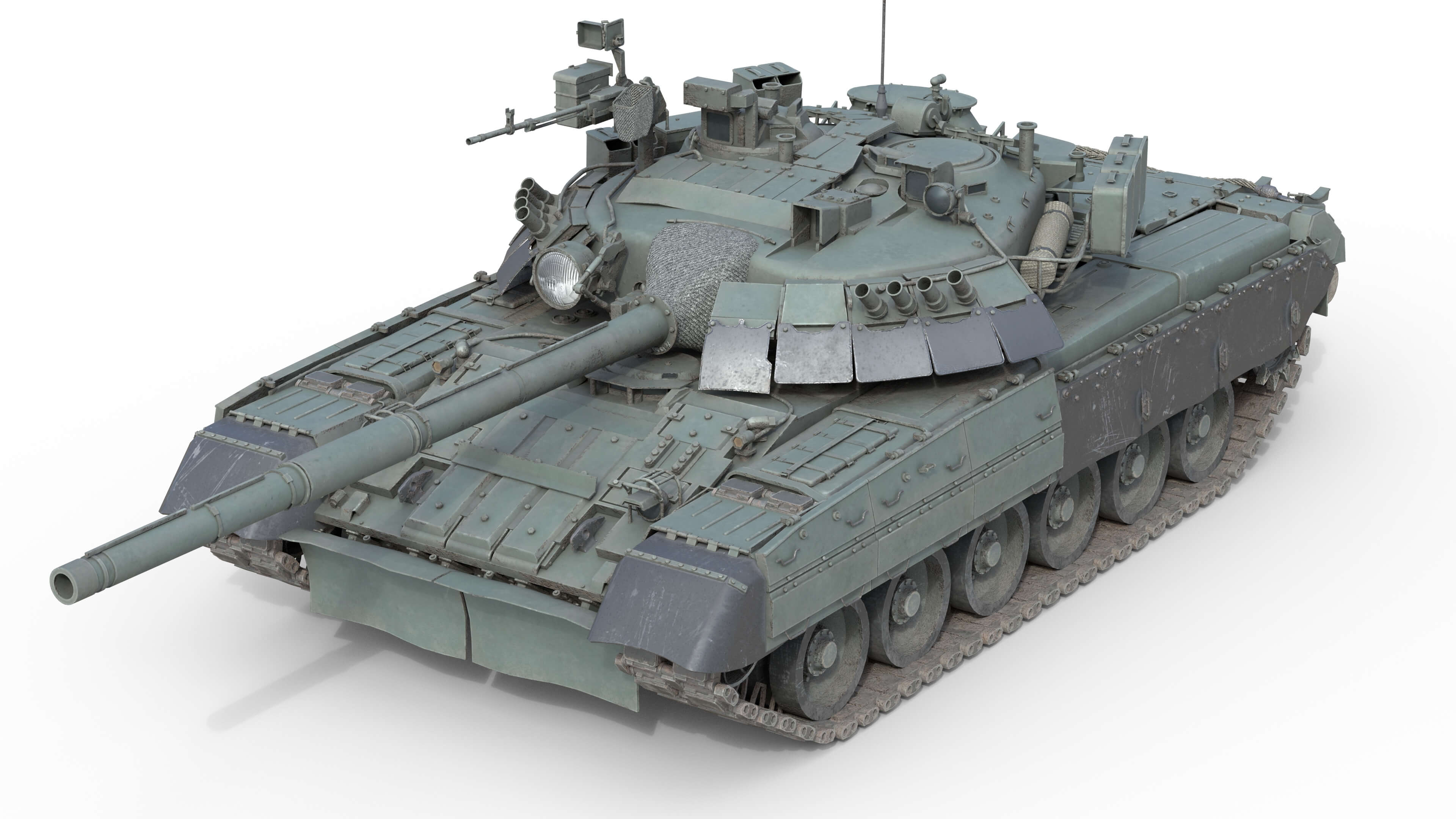 T 80U Main Battle Tank - 3D Model by 3dstudio