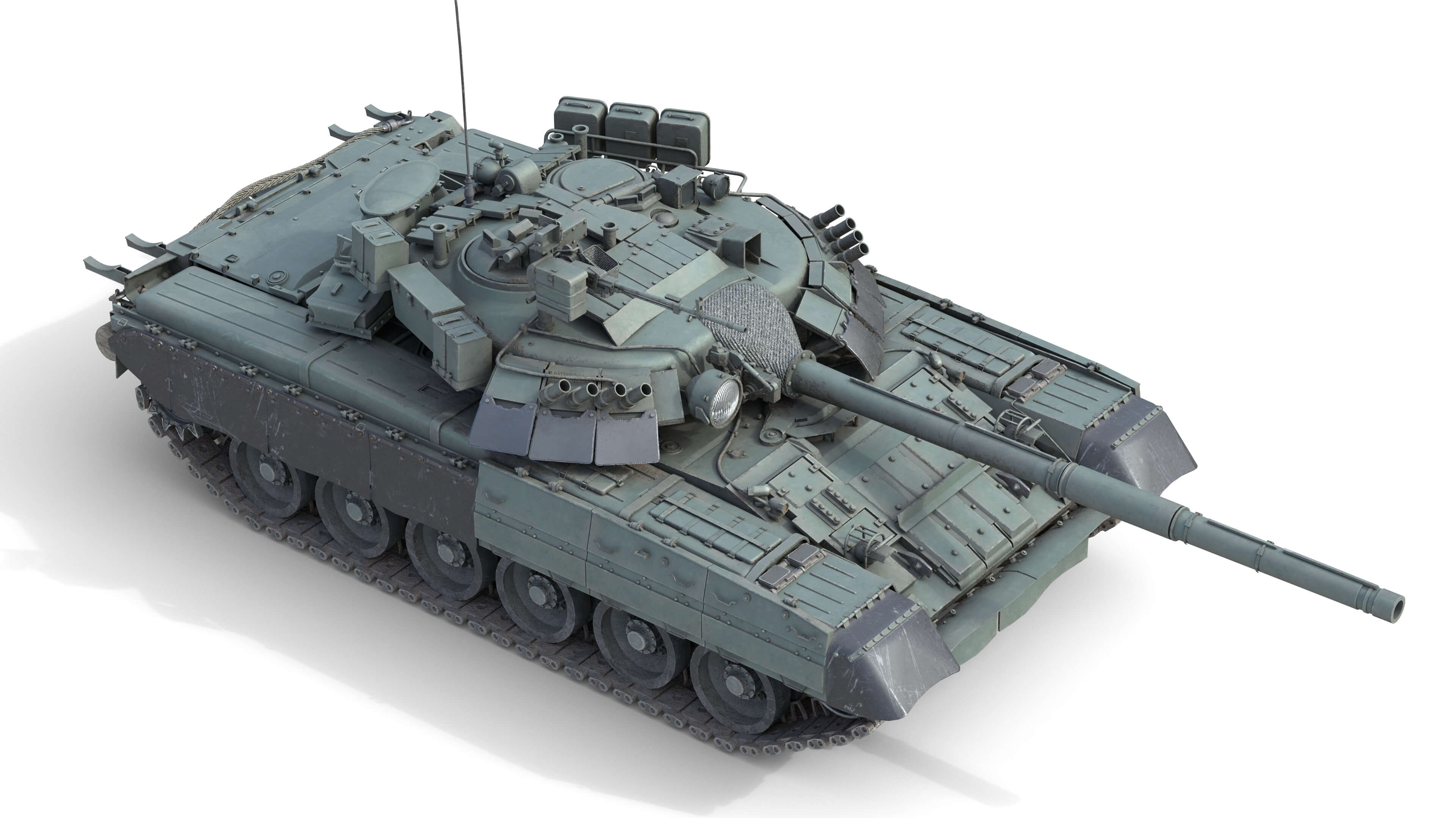 T 80U Main Battle Tank - 3D Model by 3dstudio
