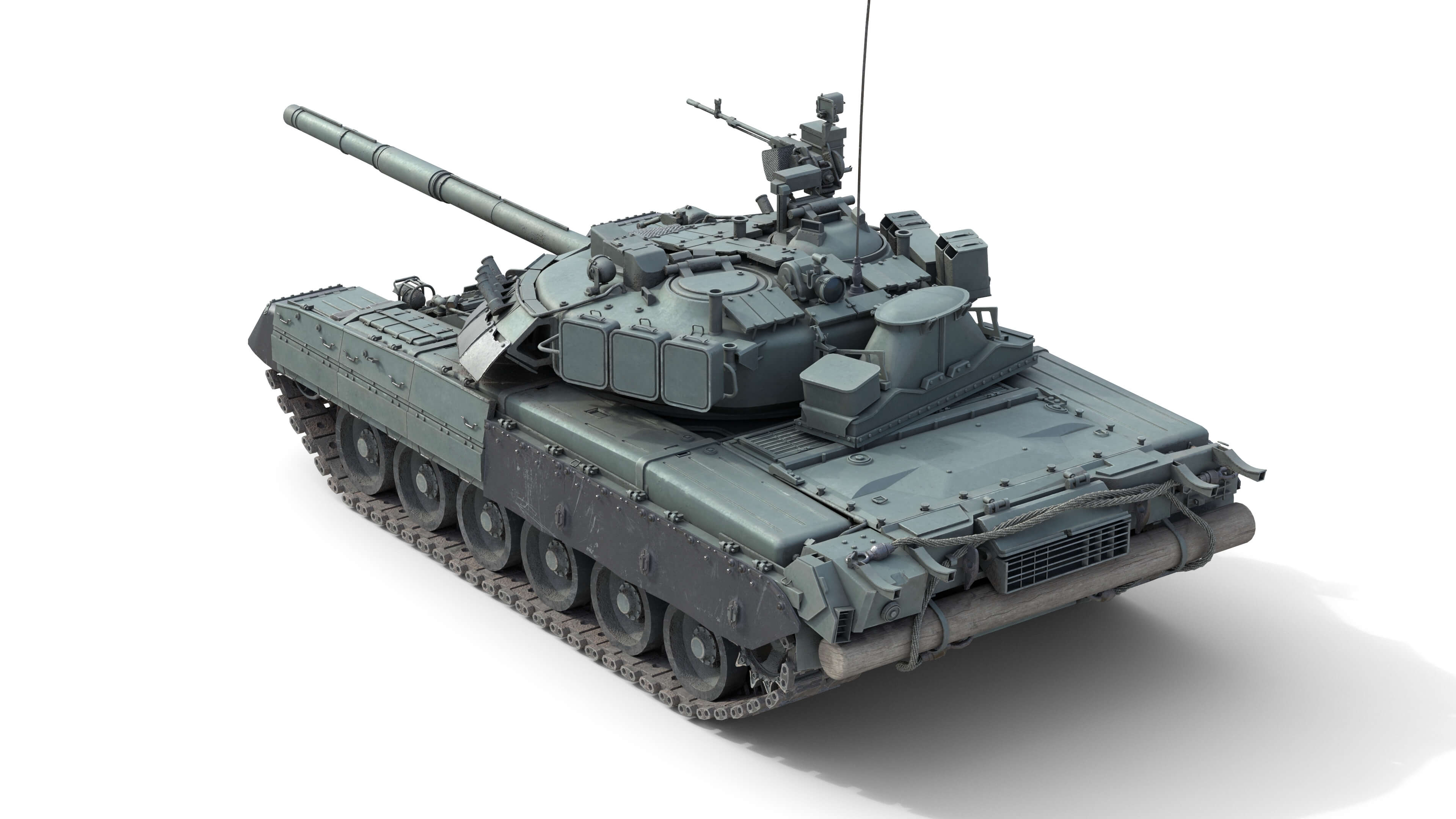 T 80U Main Battle Tank - 3D Model by 3dstudio
