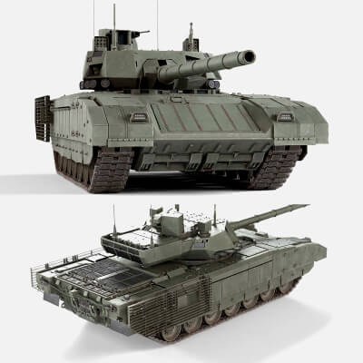 T14 Armata Russian MBT - 3D Model by 3dstudio