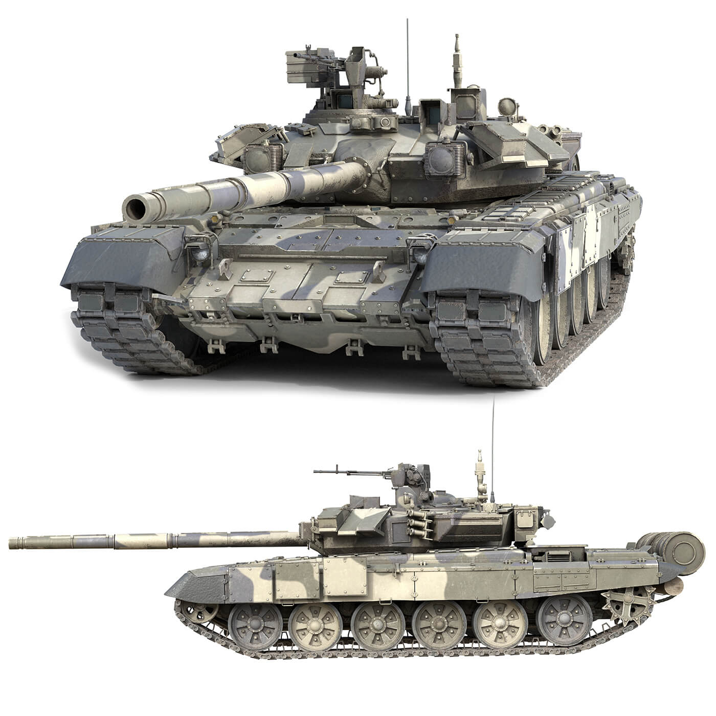 T90 a Tank vehicle - 3D Model by 3dstudio