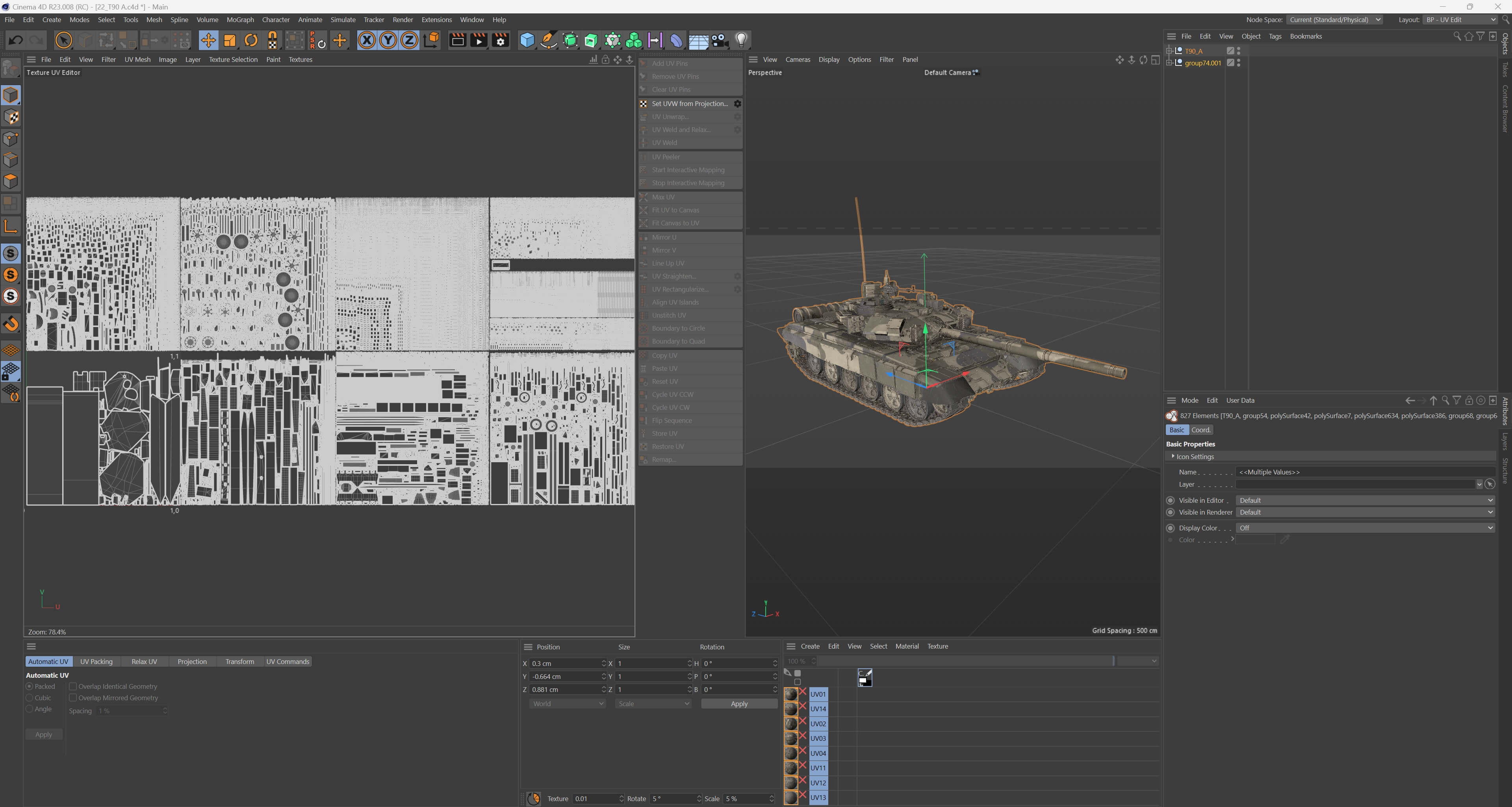 T90 a Tank vehicle - 3D Model by 3dstudio