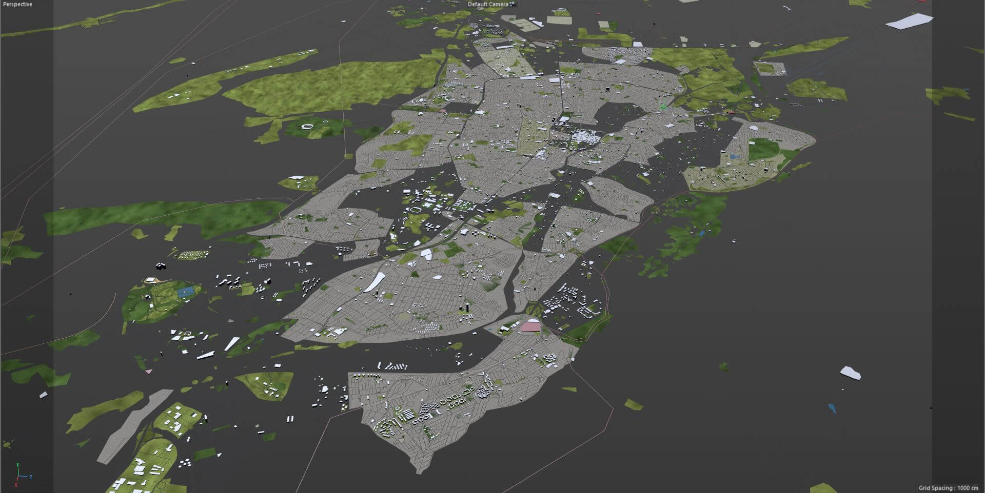 Tabriz Iran 50km - 3D Model by 3dstudio