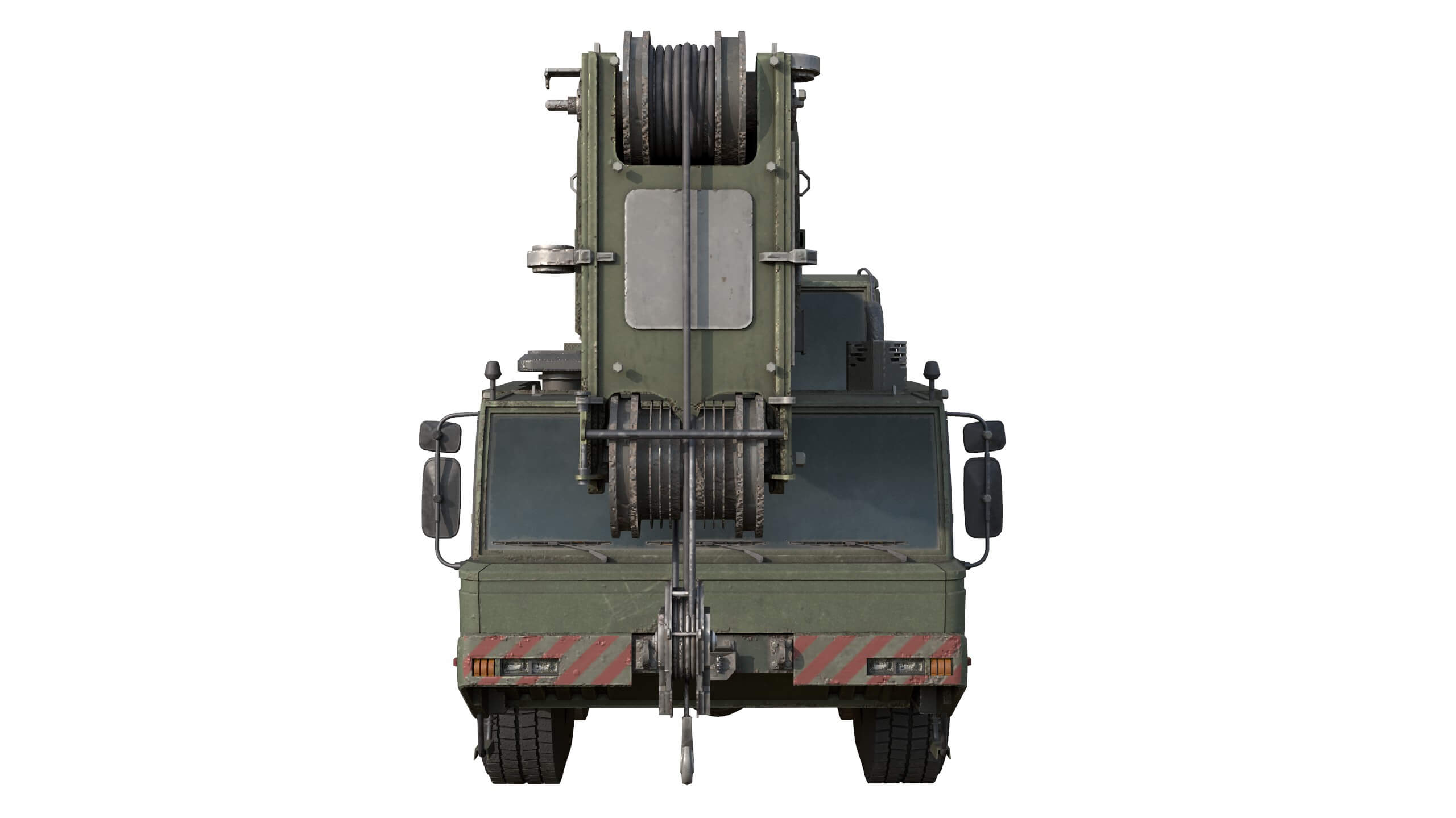 Tadano Faun Atf 100-5 Military Crane 3D Model by 3dstudio