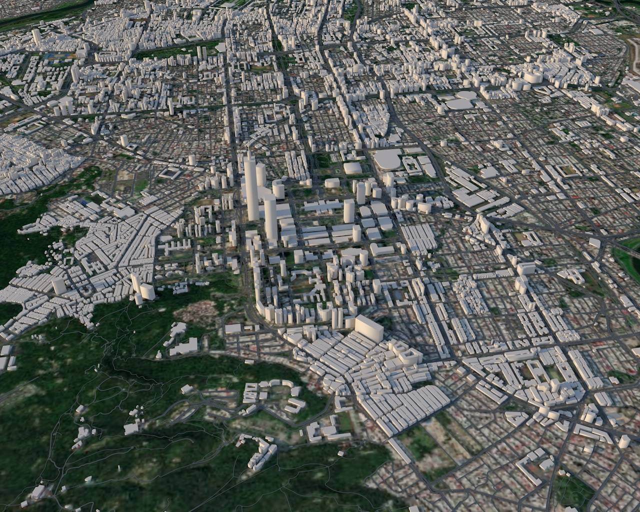 Taipei Taiwan - 3D Model by 3dstudio