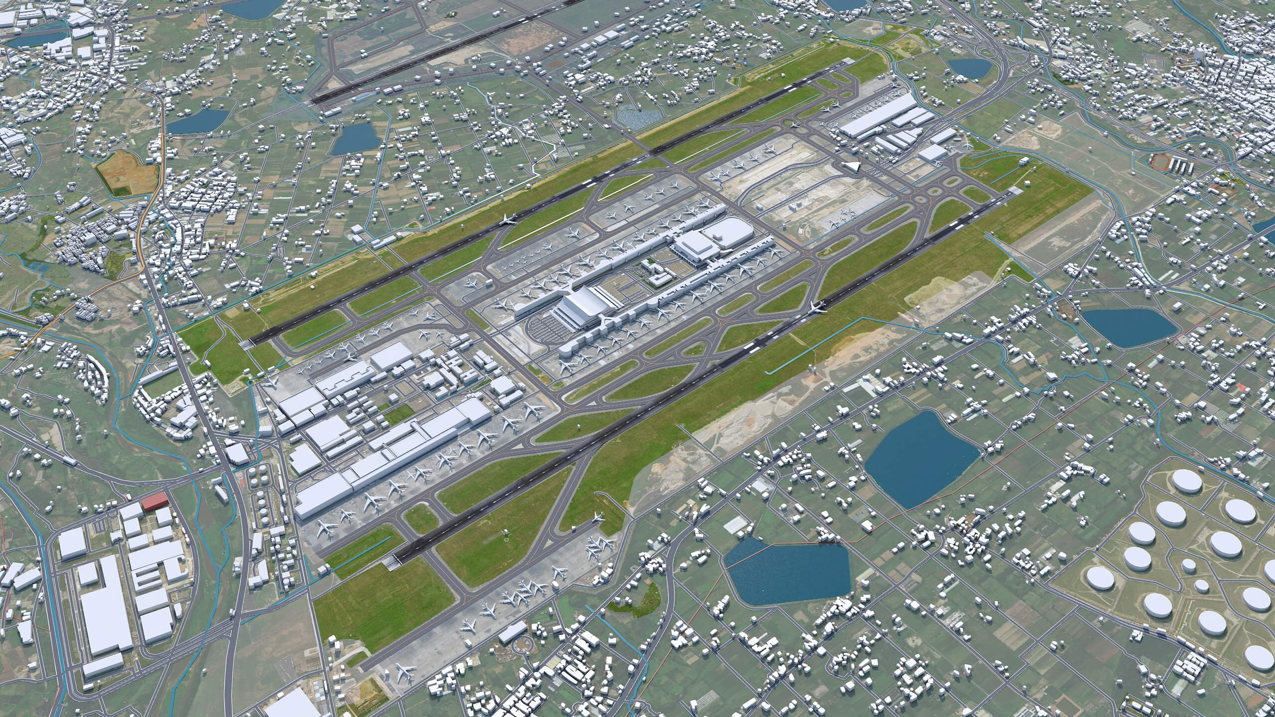 Taiwan Taoyuan Airport - 3D Model by 3dstudio