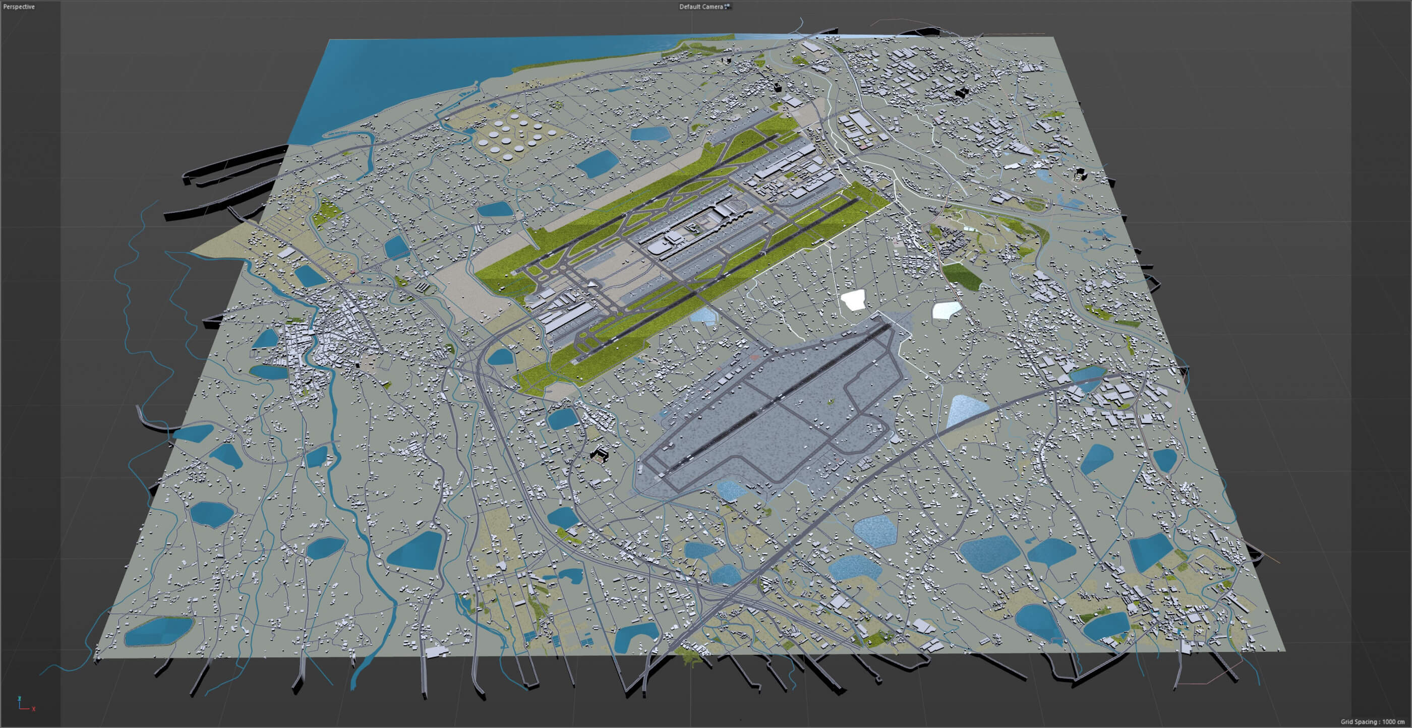 Taiwan Taoyuan Airport - 3D Model by 3dstudio
