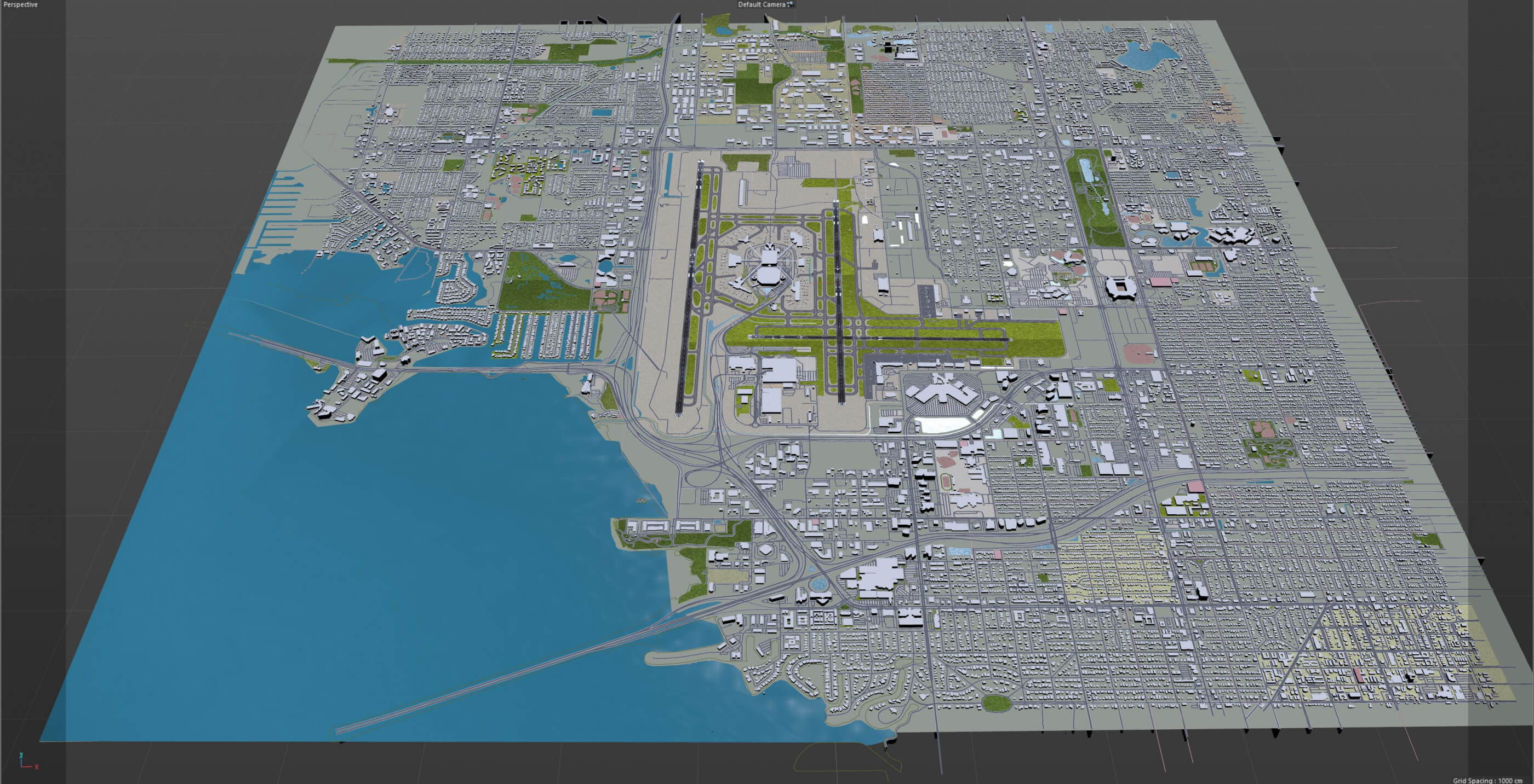 Tampa Airport - 3D Model by 3dstudio