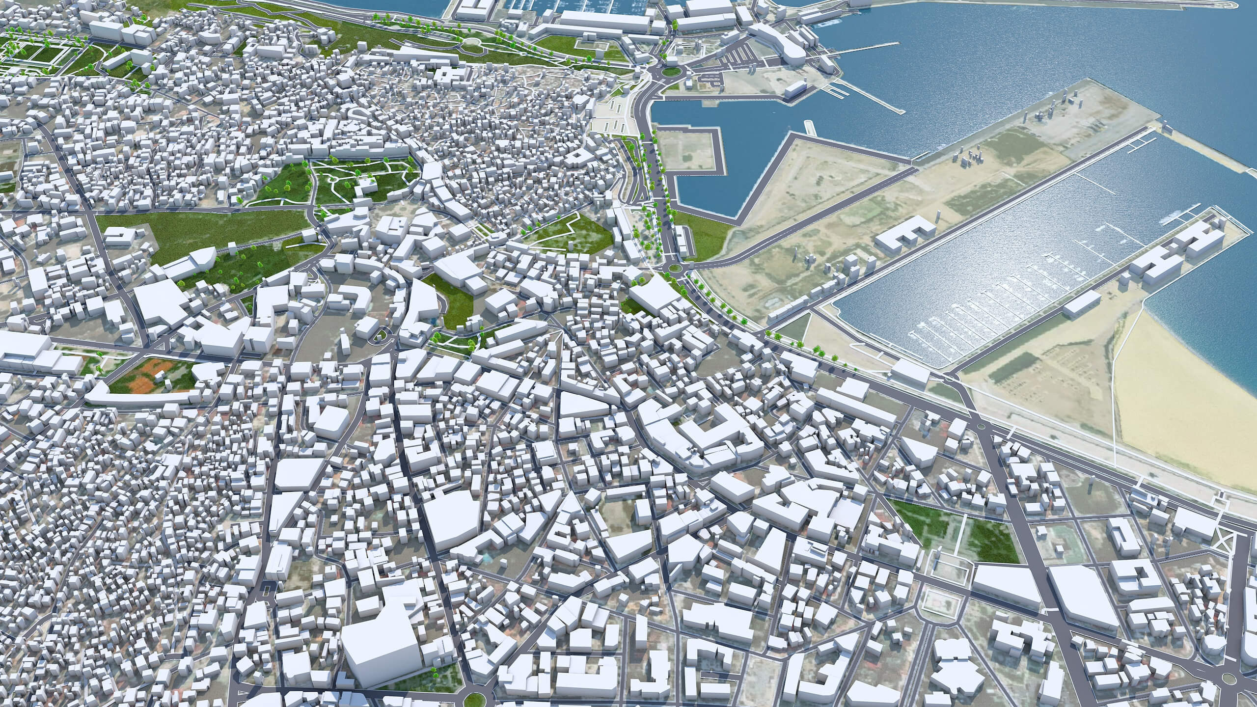 Tanger Tangier City Morocco 3D Model 30km by 3dstudio