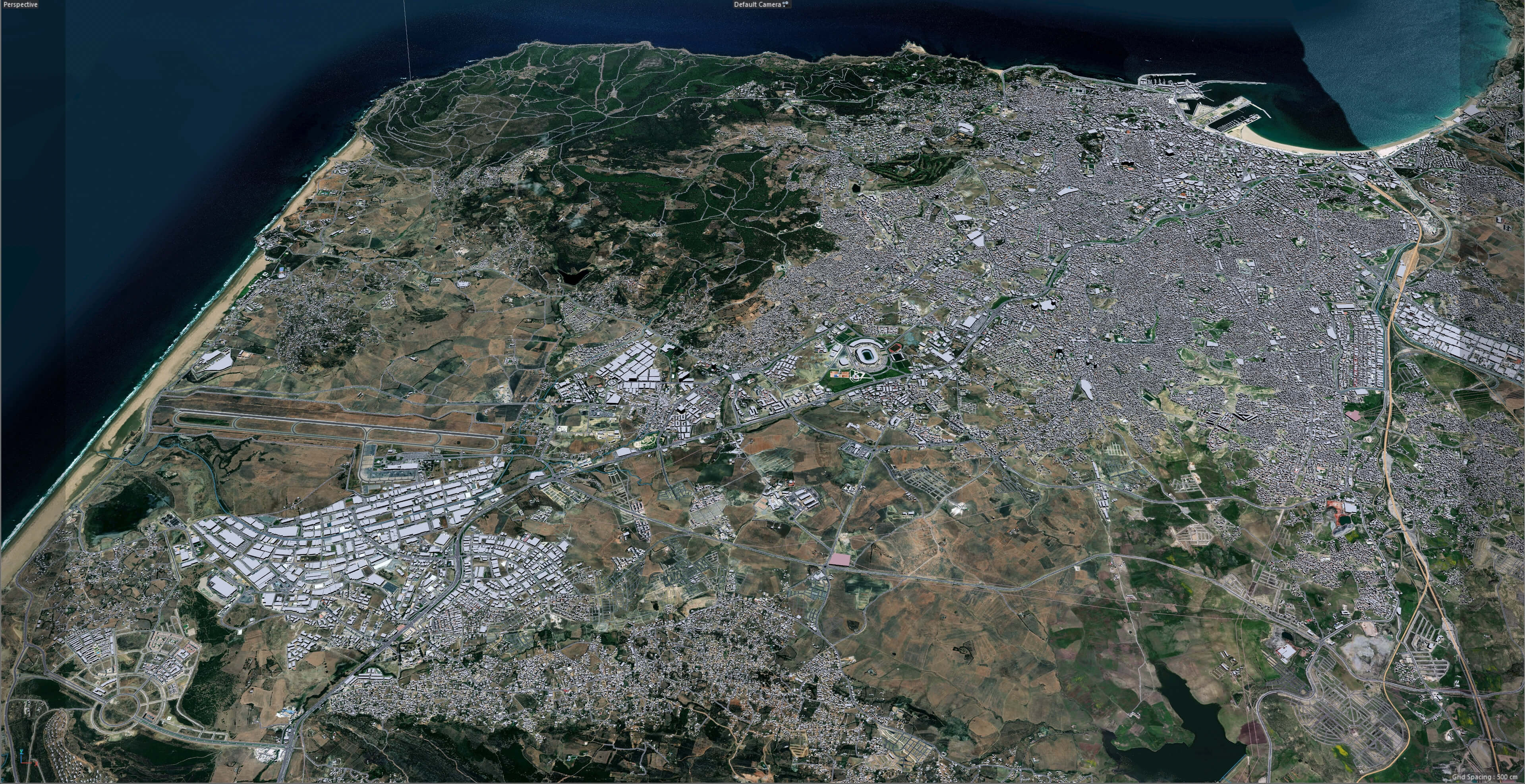 Tanger Tangier City Morocco 3D Model 30km by 3dstudio
